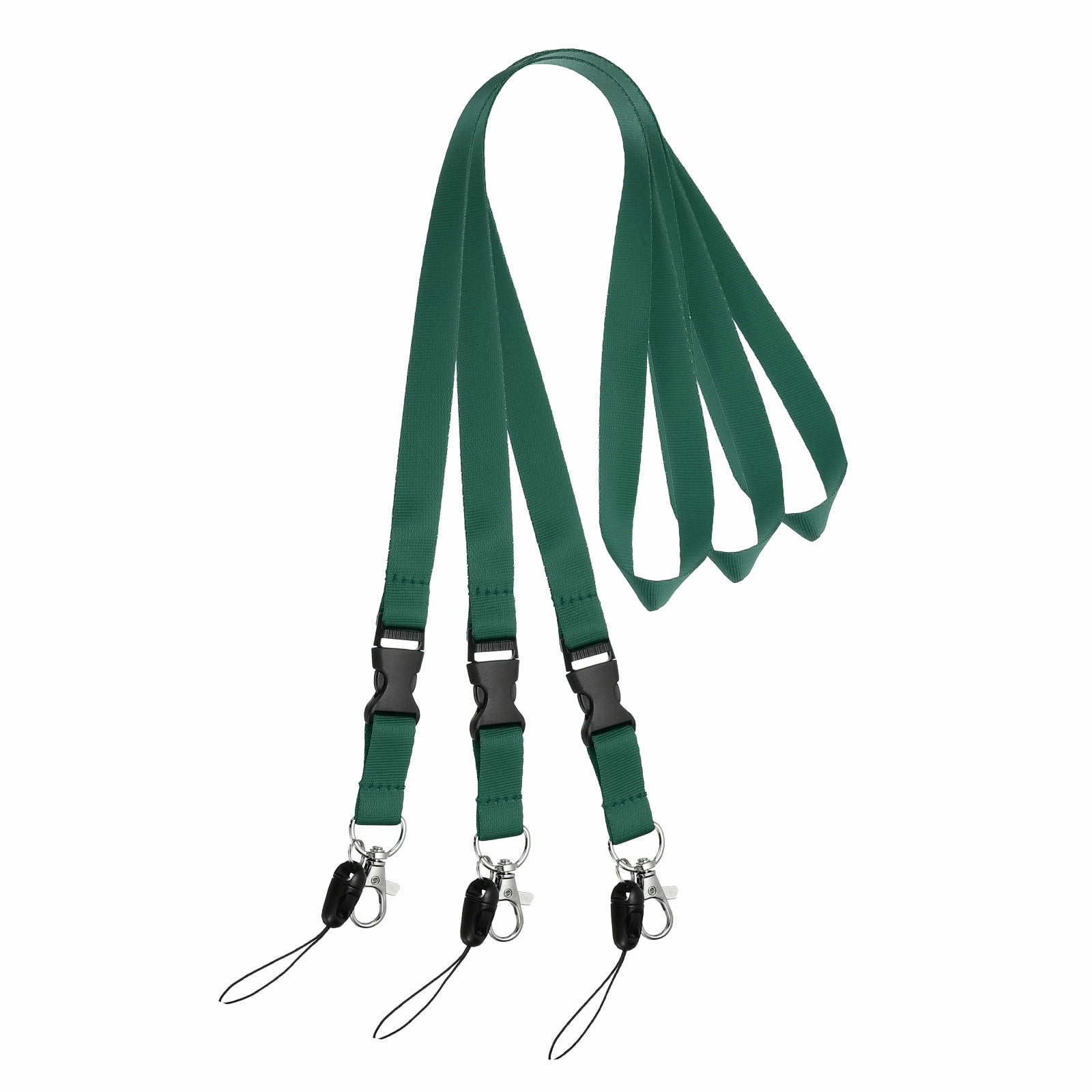 Uxcell 3 Pack Dark Green Lanyards for Keys, Breakaway Lanyard for Men ...