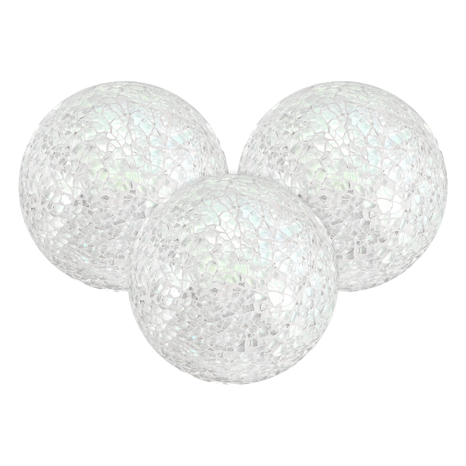 Uxcell 3-Pack Decorative Ball for Bowls, 2.4 Inch Mosaic Glass Balls ...