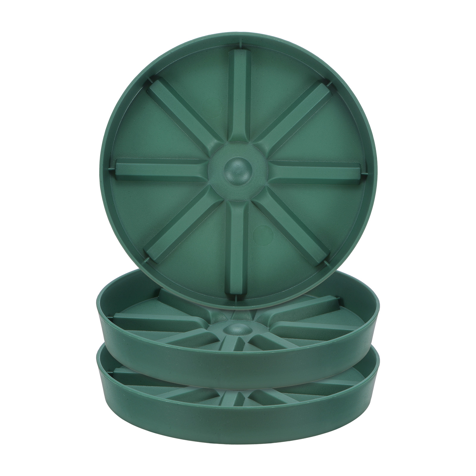 Uxcell 3-Pack Plant Saucer, 6 Inch Thicker Anti-Rot Root Plastic Plant ...