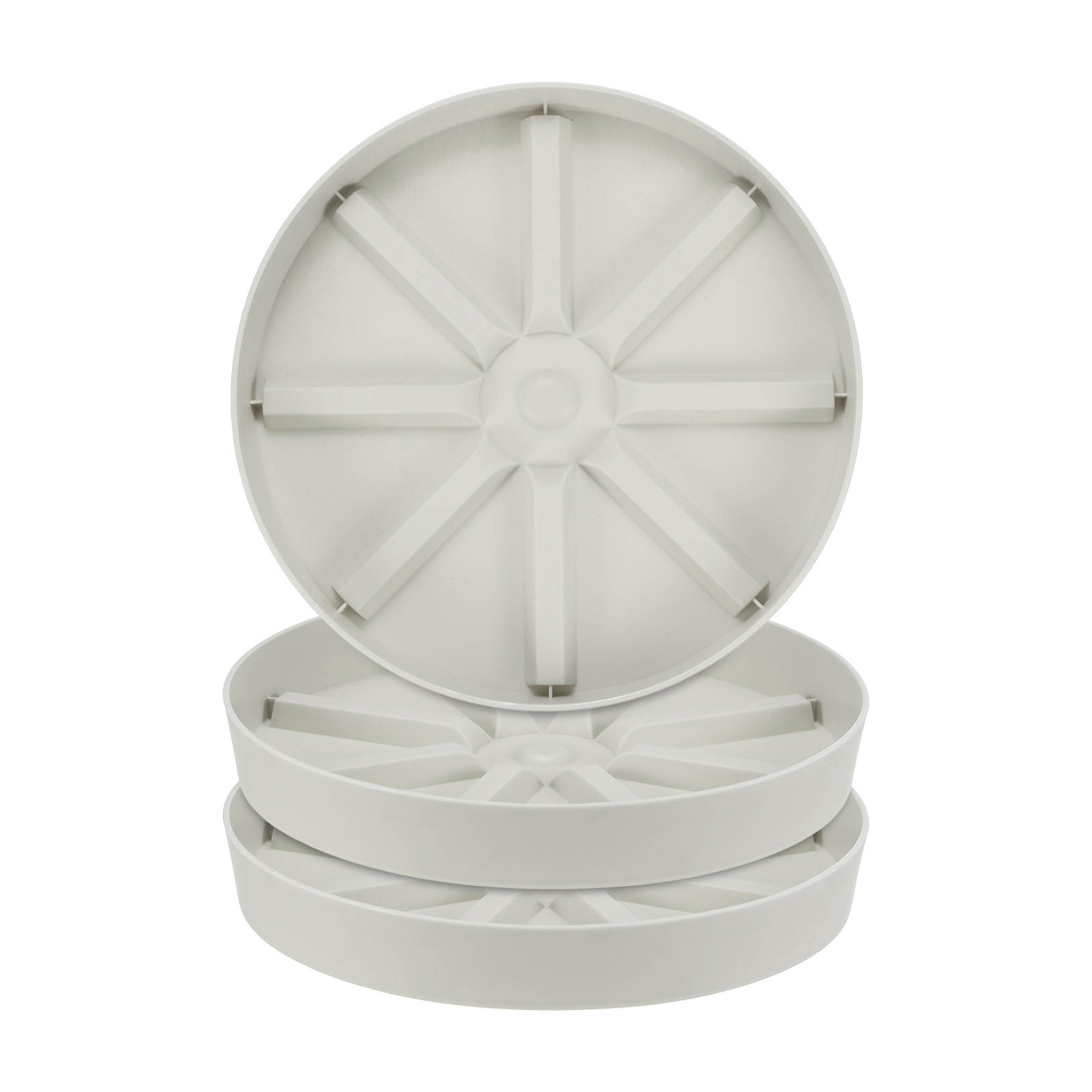 Uxcell 3-Pack Plant Saucer, 9 Inch Thicker Anti-Rot Root Plastic Plant ...