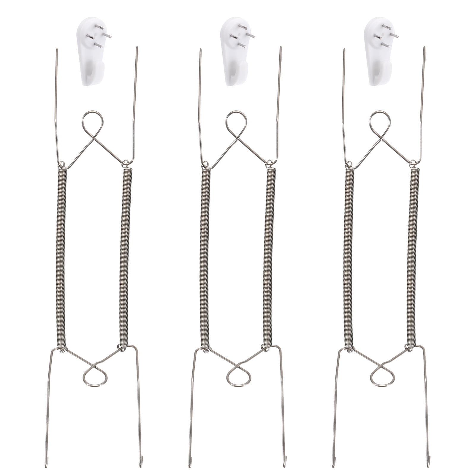 Uxcell 3 Pack Plate Hanger, 11 inch Stainless Steel Invisible Wall ...