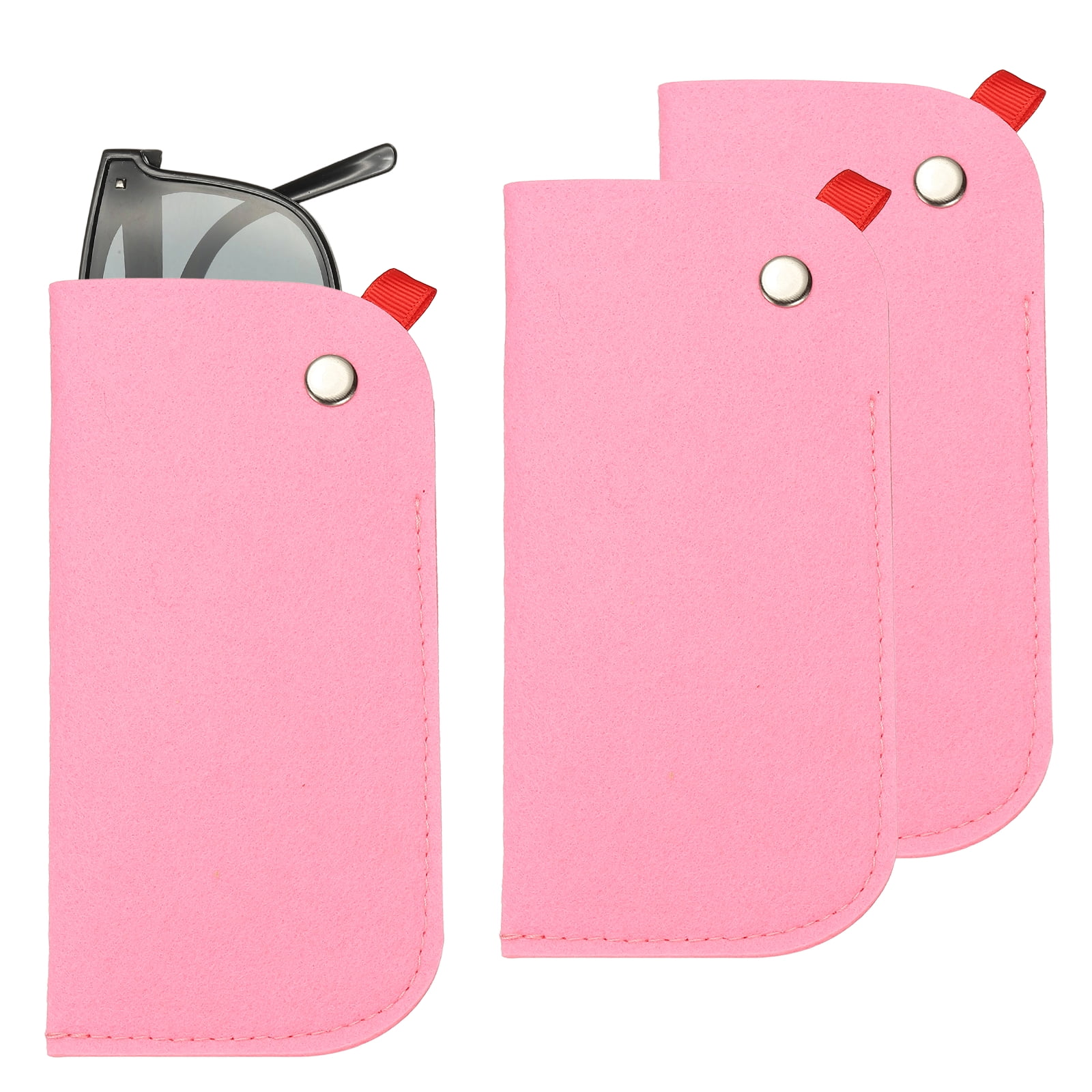 Uxcell 3 Pack Portable Felt Glasses Case, Soft Slip-in Pouch Case ...