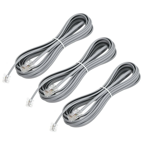 Uxcell 3 Pack RJ45 8P4C to RJ11 6P4C Adapter Converter Cable, RJ45 to ...