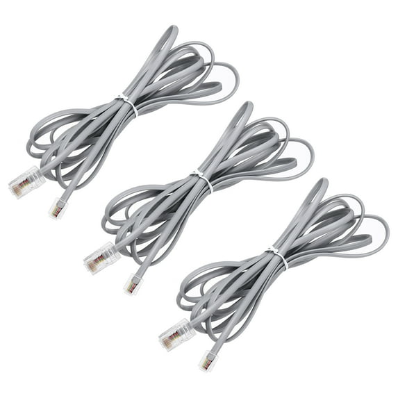 Uxcell 3 Pack RJ45 8P4C to RJ11 6P4C Adapter Converter Cable, RJ45 to ...