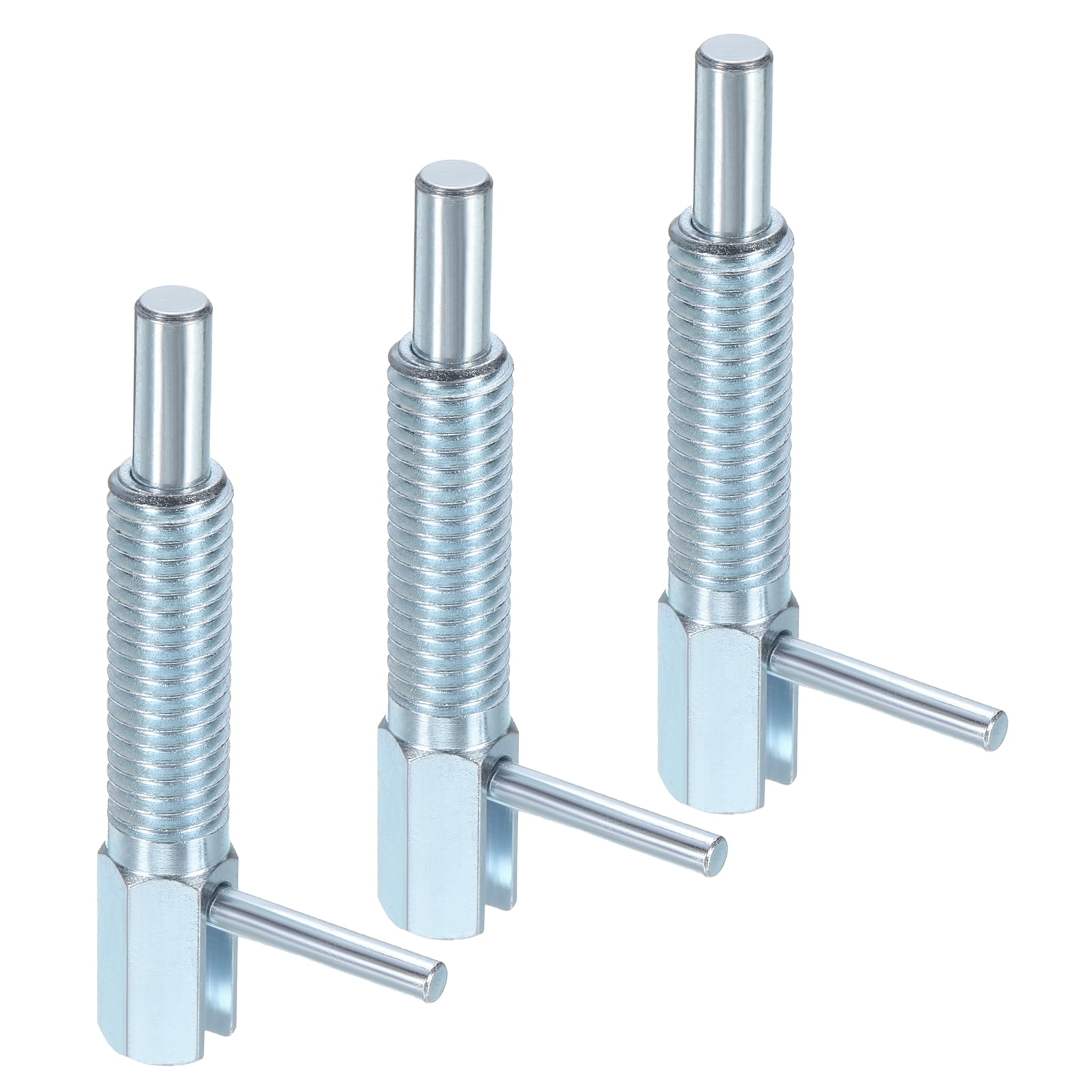 Uxcell 3 Pack Retractable Indexing Plunger Pin, M10 L Spring Plunger ...