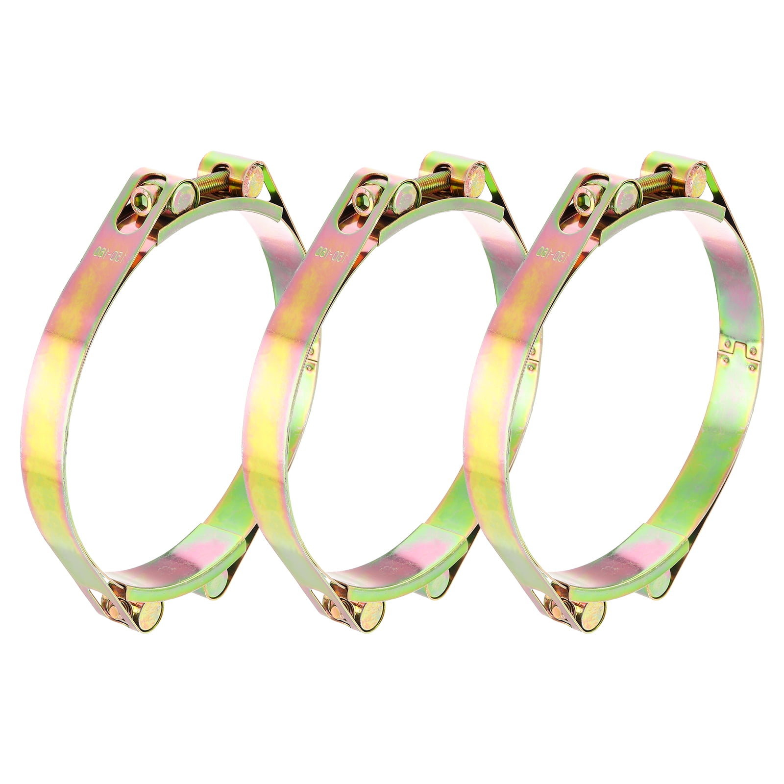 Uxcell 3 Pack T-Bolt Hose Clamp, 0.9" Heavy Duty Adjustable Tube Clamps ...