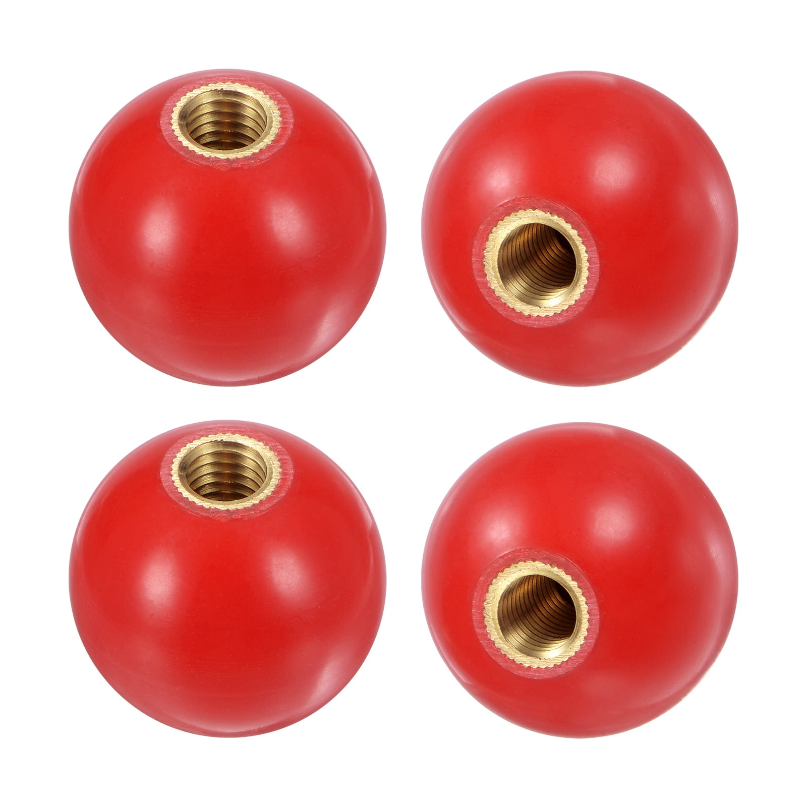 Uxcell 3-Pack Threaded Ball Knobs, M4 Female Thread 12mm Dia. Thermoset ...
