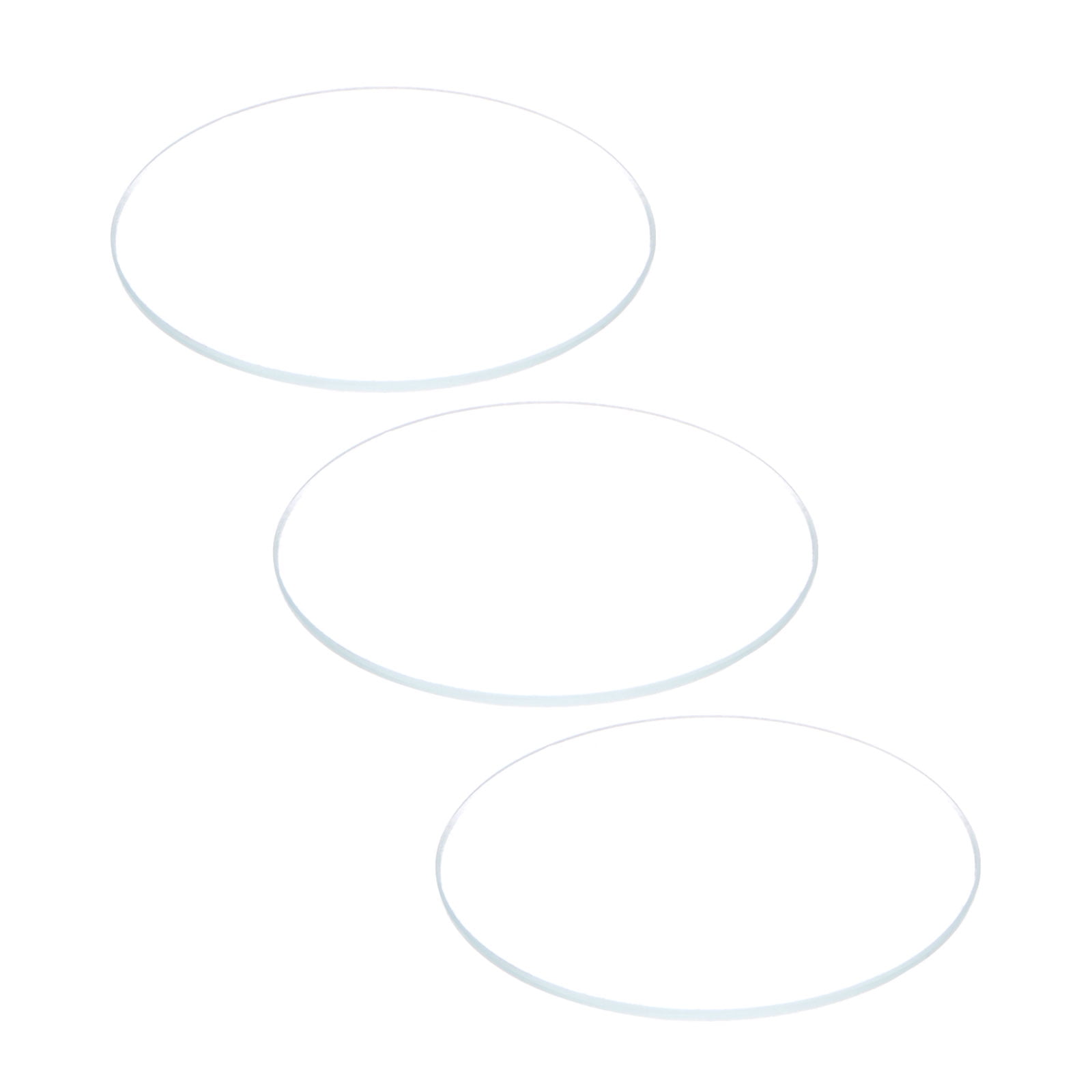 Uxcell 3 Pack Watch Glass Crystal Lens, 34.5mm Dia. 1.1mm Edge ...