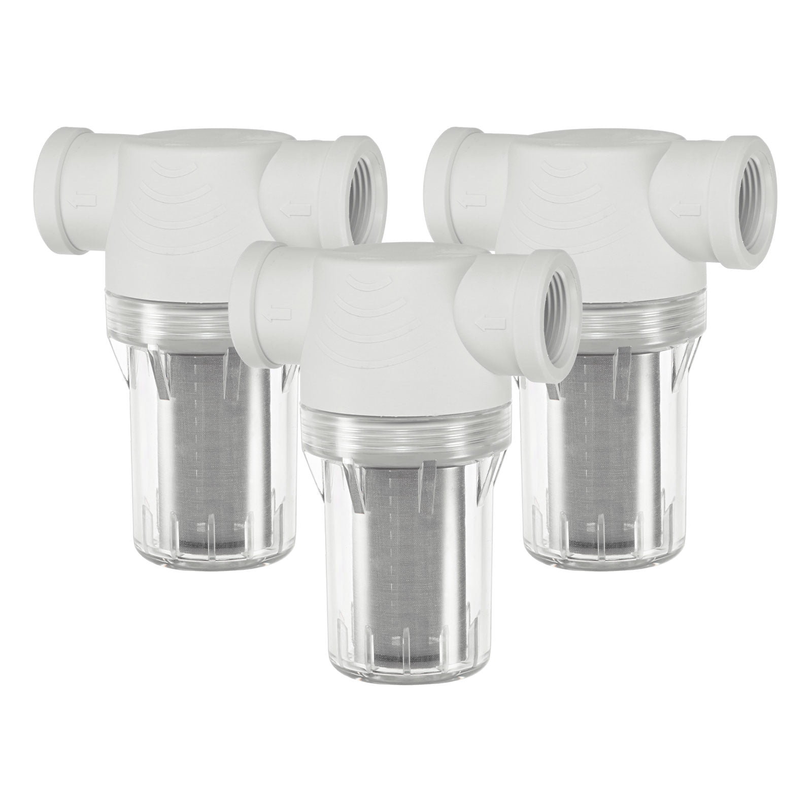 Uxcell 3-Pack Water Pump Strainer with 100 Mesh Stainless Steel Filter ...