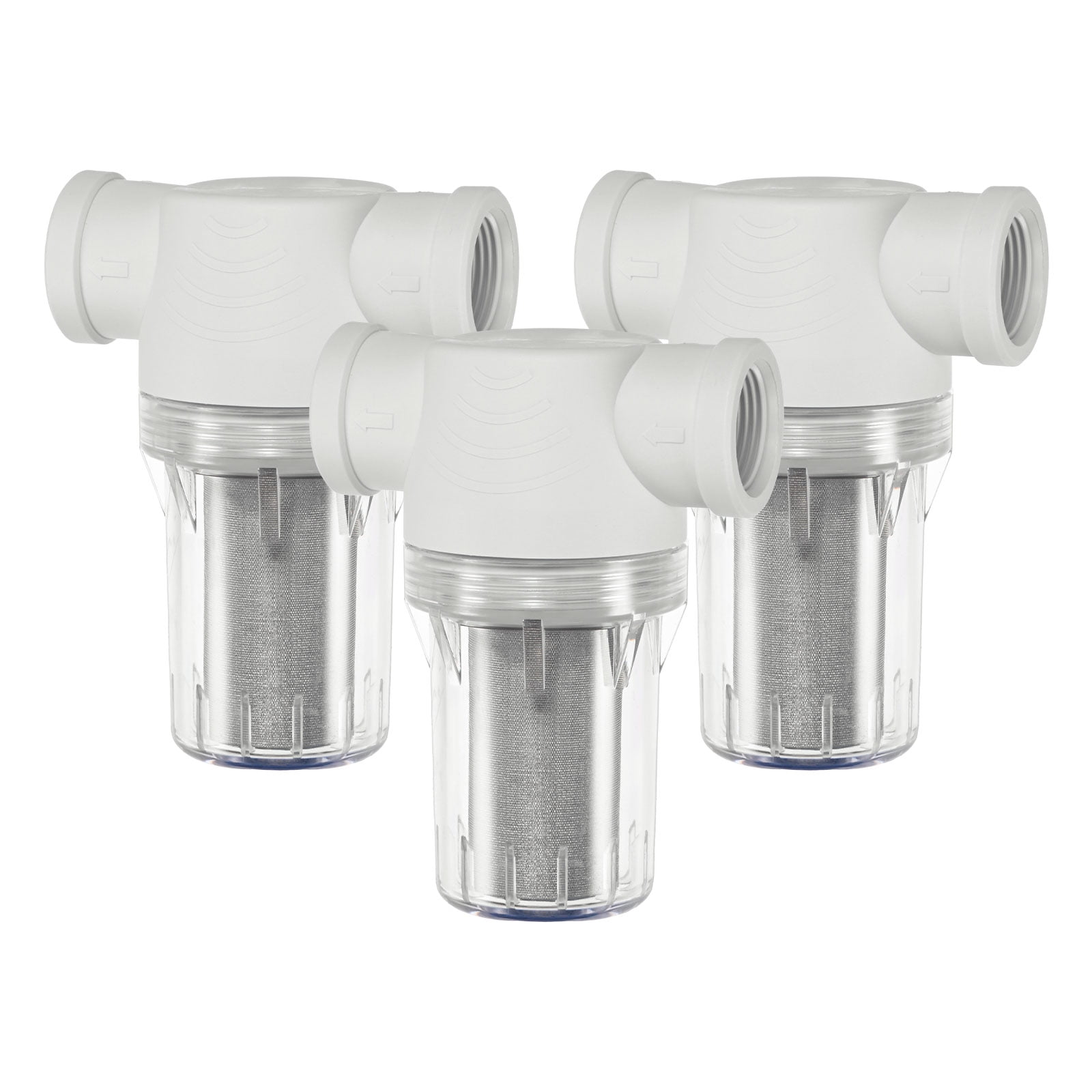 Uxcell 3-Pack Water Pump Strainer with 250 Mesh Stainless Steel Filter ...