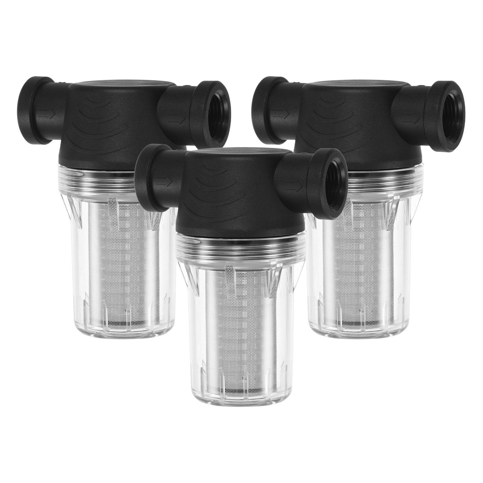 Uxcell 3-Pack Water Pump Strainer with 40 Mesh Stainless Steel Filter ...