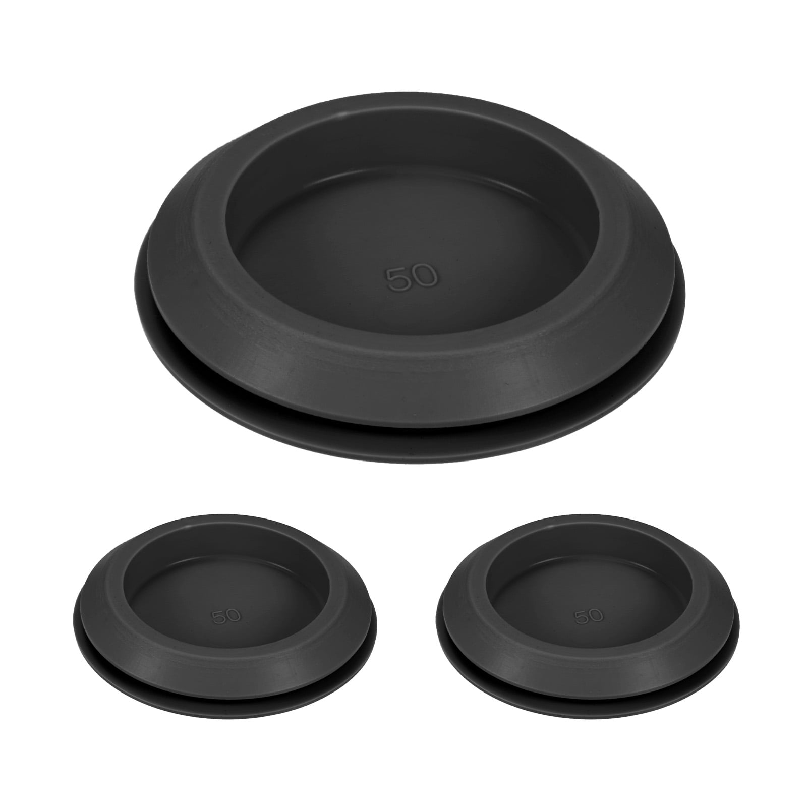 Uxcell 3-Packs Silicone Plugs, Snap in Locking Hole Plugs for 50mm Hole ...