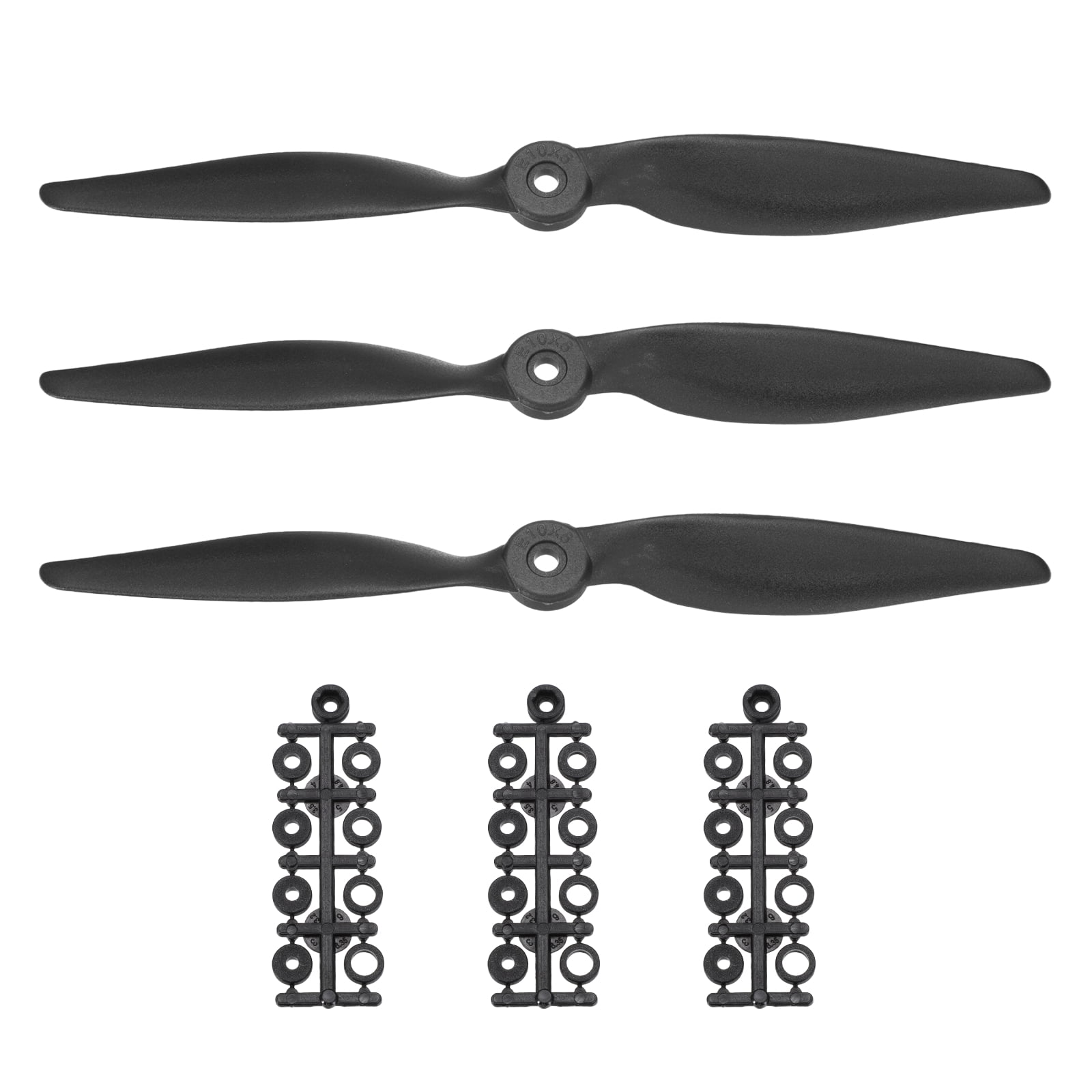 Uxcell 3 Pairs 10x5 Inch Propeller RC Propellers 2-Vane Blades Props ...