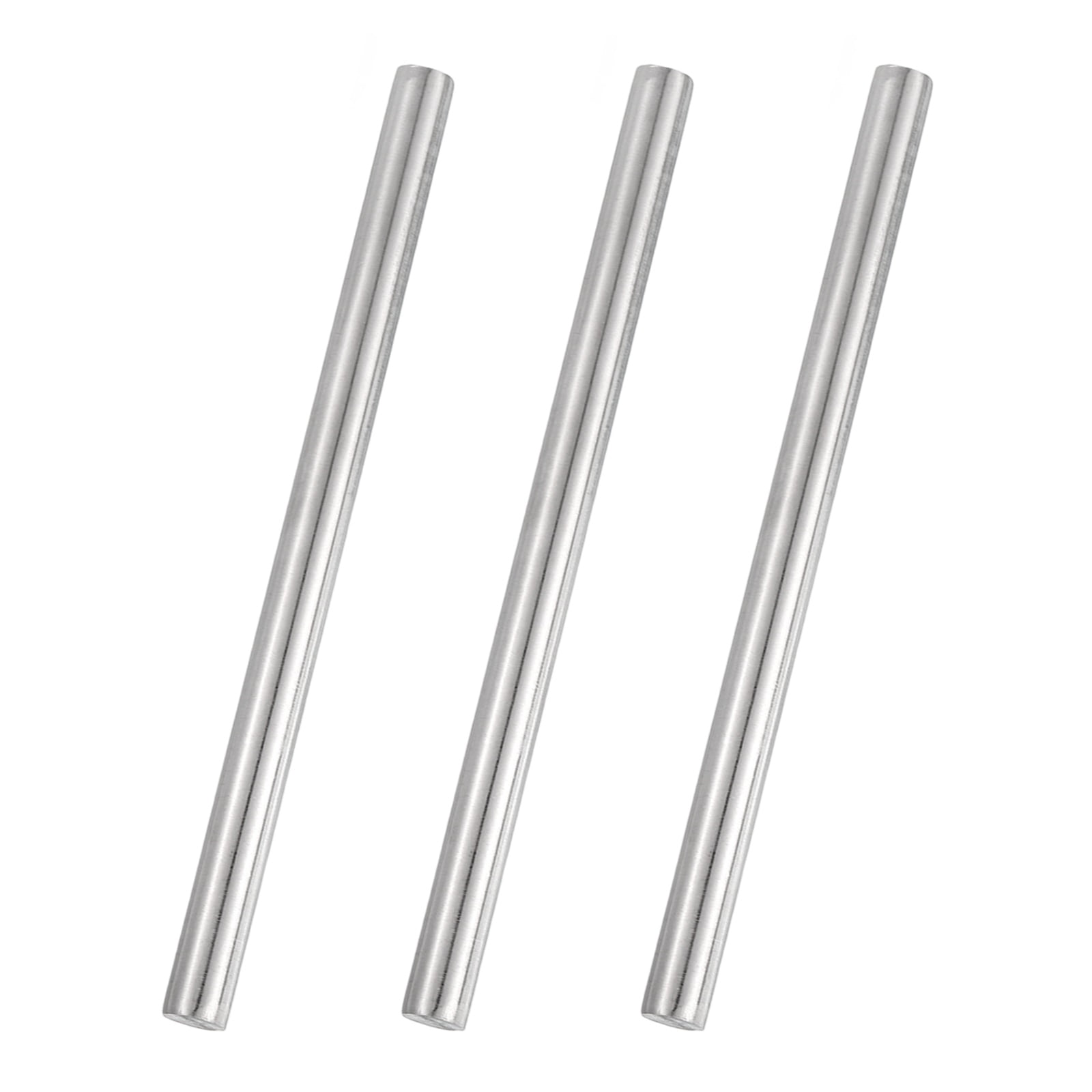 Uxcell 3 Pcs 3.17mm x 305mm Stainless Steel Round Rod, Metal Solid ...
