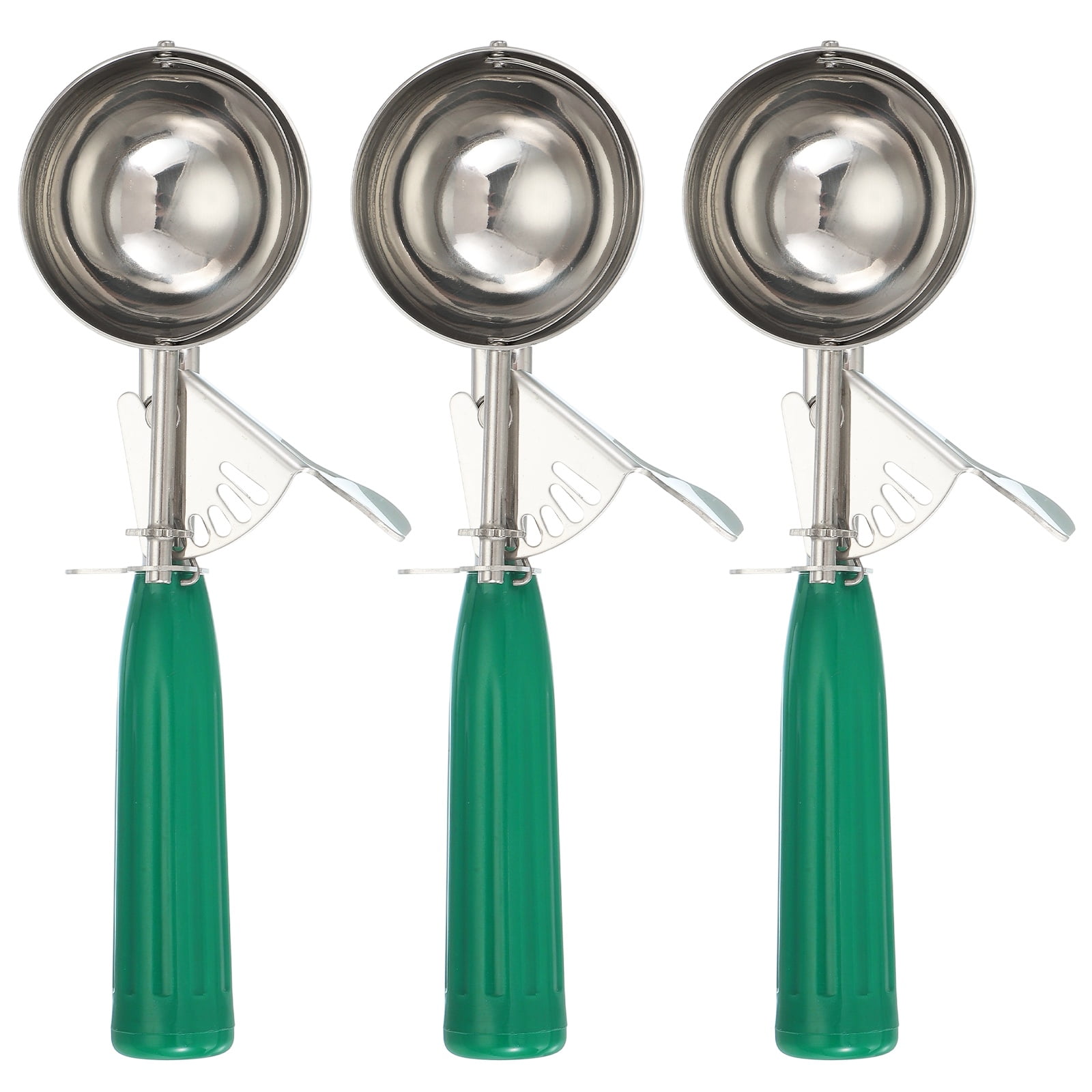 Uxcell 3 Pcs Cookie Scoops, Ice Cream Scoop with Trigger for Baking ...