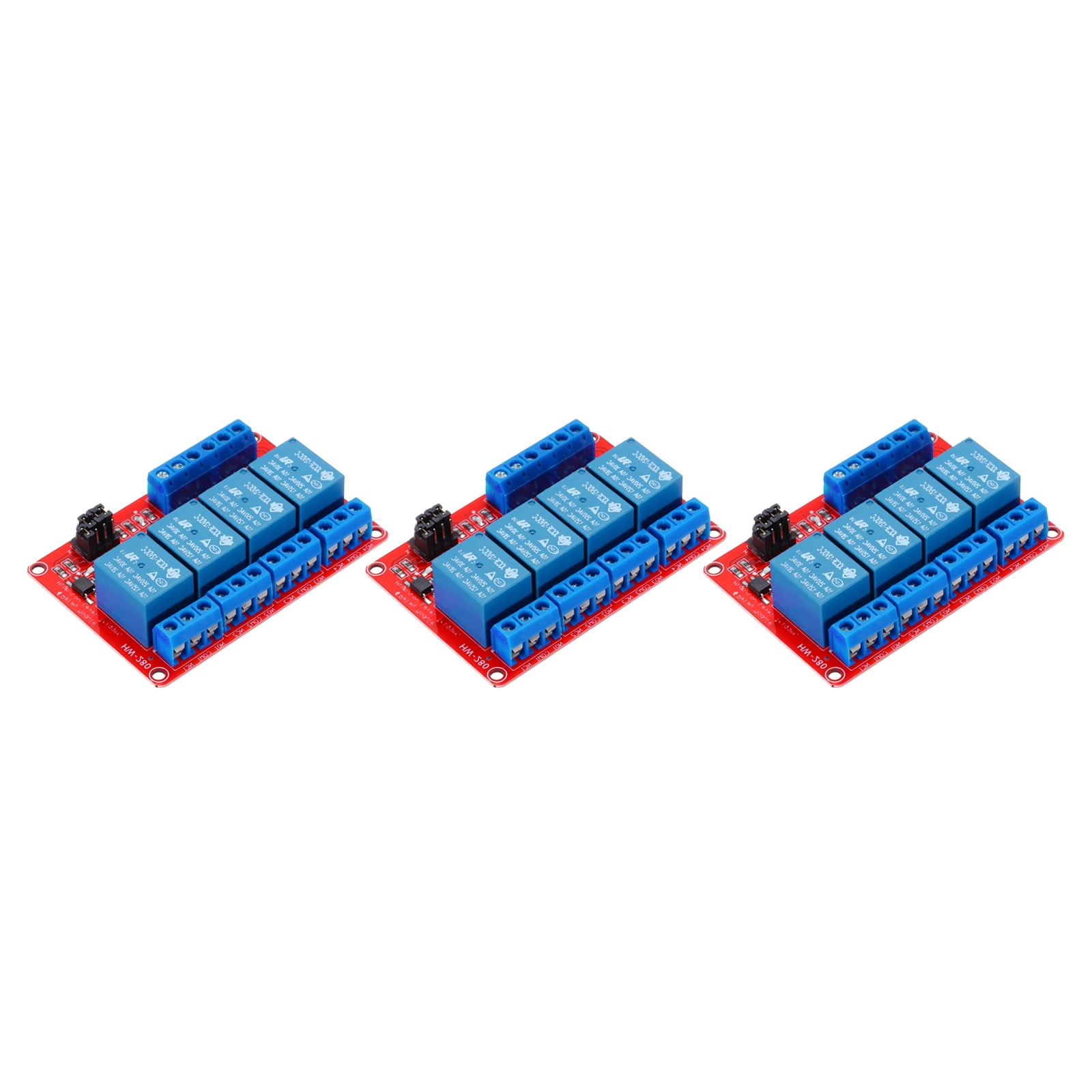 Uxcell 3 Pcs DC 12V 4 Channel Relay Module Switch Board Shield 10A High ...