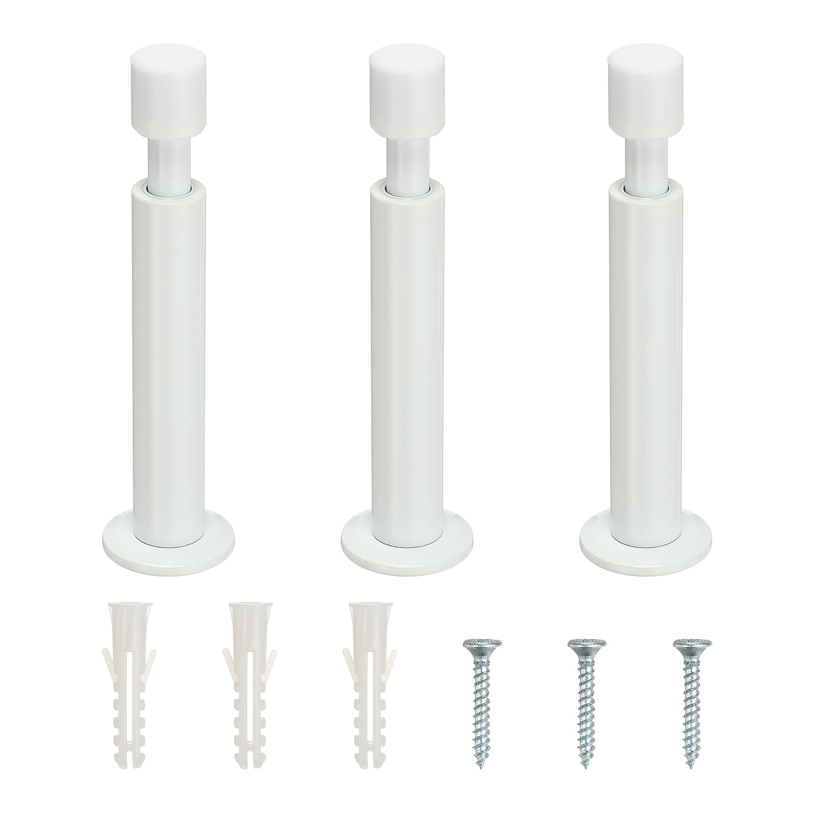 Uxcell 3 Pcs Doorstops, Aluminum Door Stop Metal Wall Protector ...