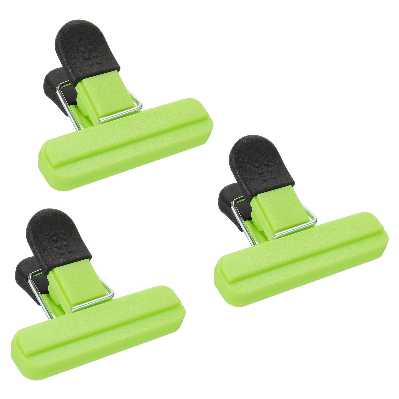 Uxcell 3" Plastic Storage Clips Clamp Sealing Bag File Photo, Grass ...