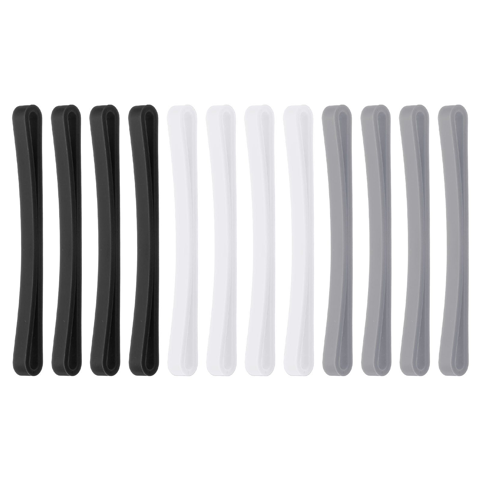 Uxcell 3" Rubber Bands, 12 Pcs, Black/White/Gray - Walmart.com