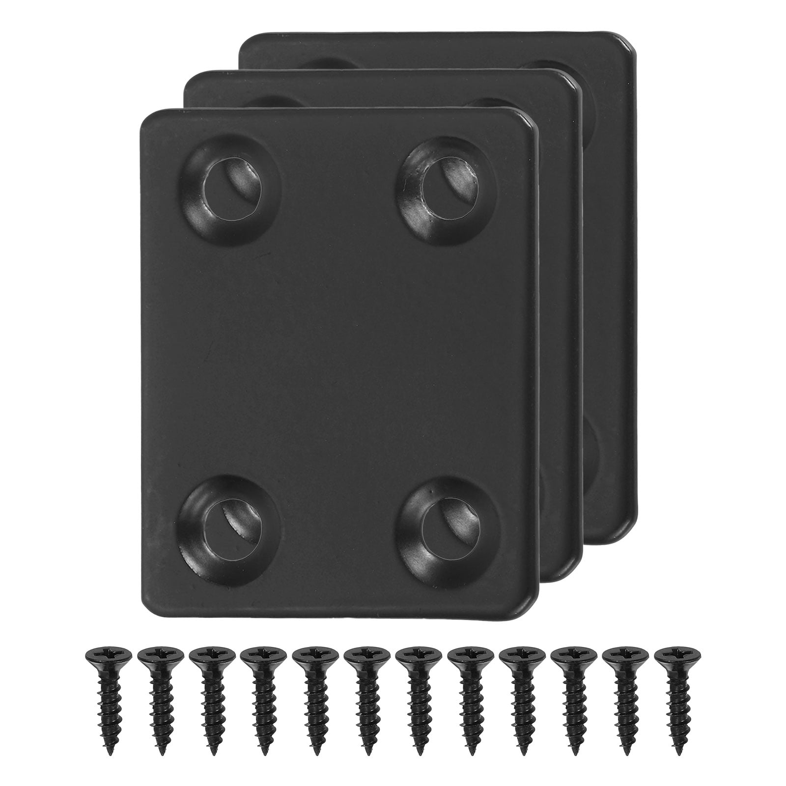 Uxcell 3 Set Flat Repair Plates, 1.5 x 1.77 Inch Stainless Steel Flat ...