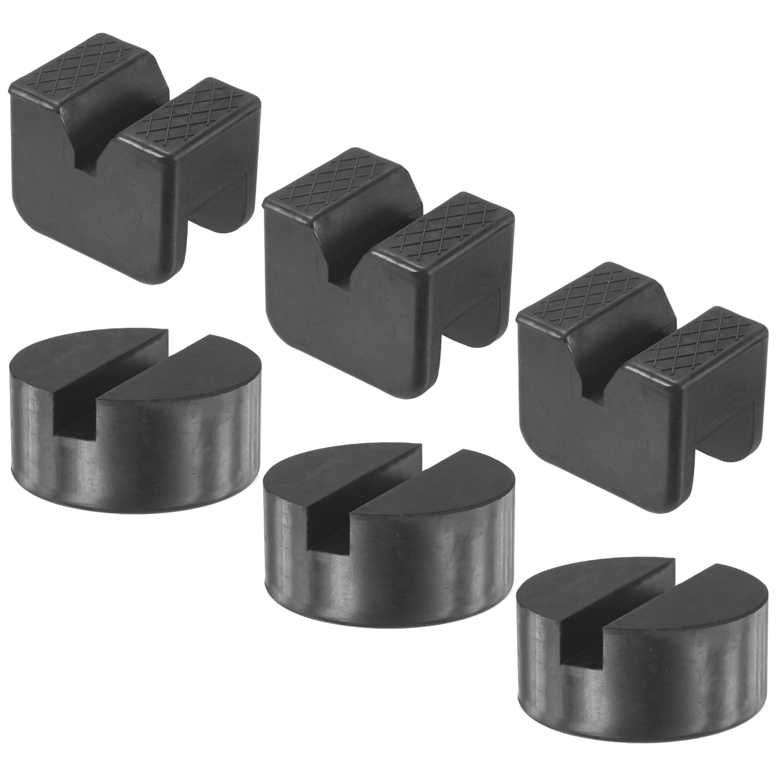 Uxcell 3-Set Floor Jack Rubber Pad, 3 Inch Dia Universal Rail Pinch ...