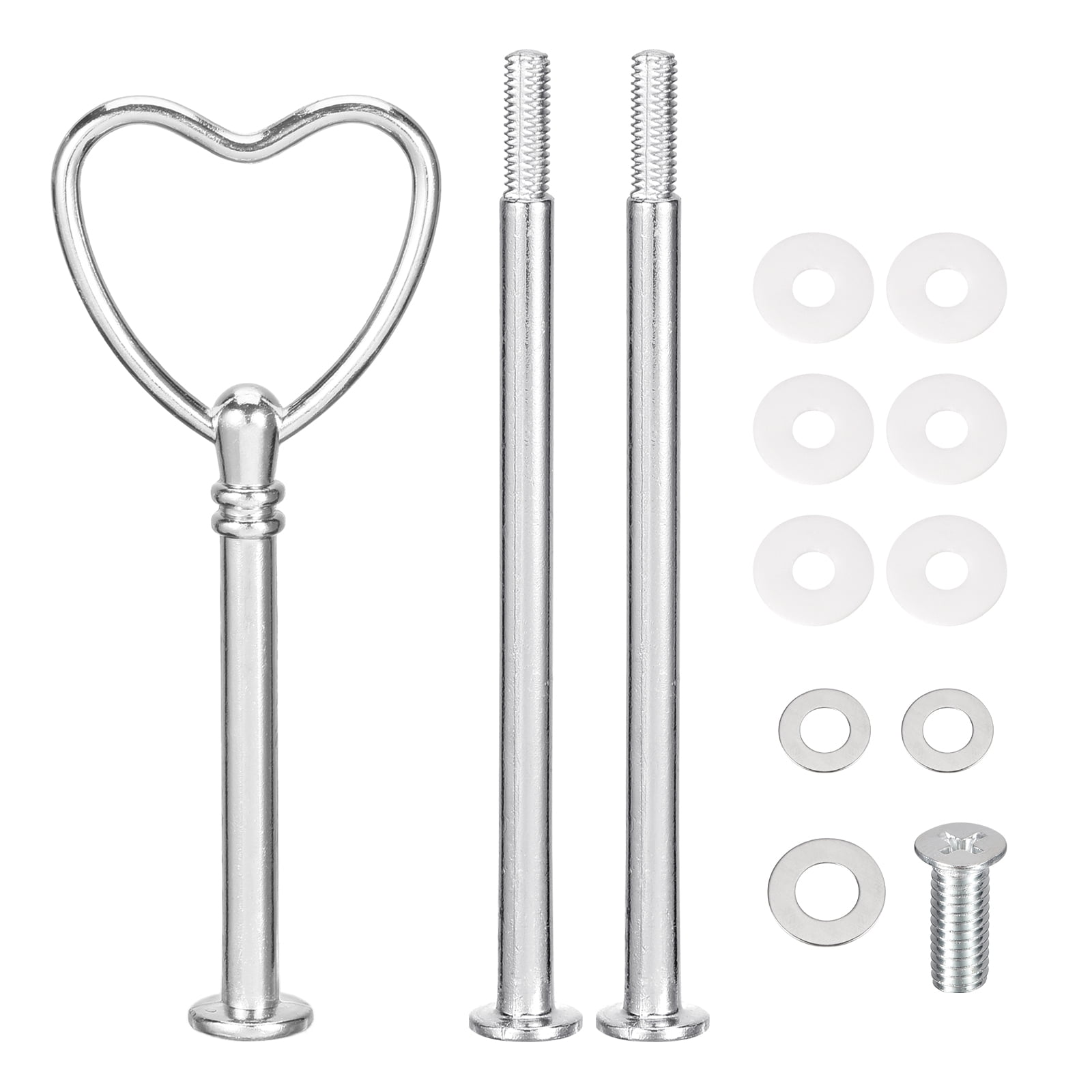 Uxcell 3 Sets Cake Tray Stand Handle Plate Hardware Fitting, 3-Tiers ...
