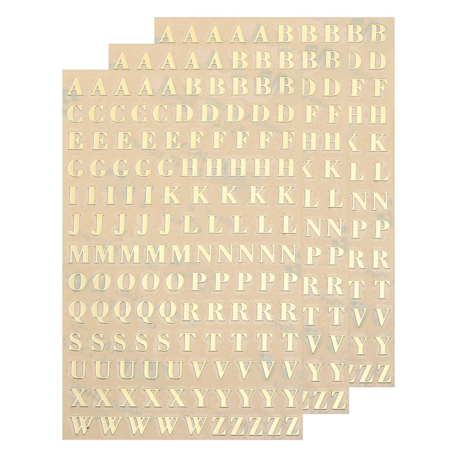 Uxcell 3 Sheets 4.5mm 0.18inch Mini Letter Stickers, Uppercase A-Z ...