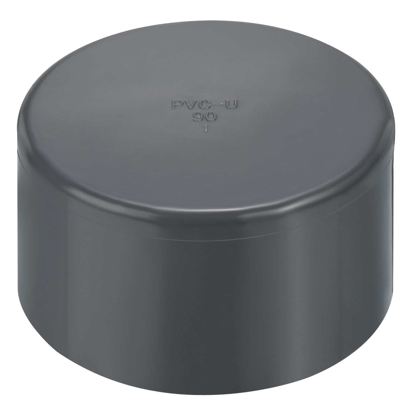 Uxcell 3" UPVC Pipe End Cap Fitting, Furniture Grade Plug Coupling Grey ...