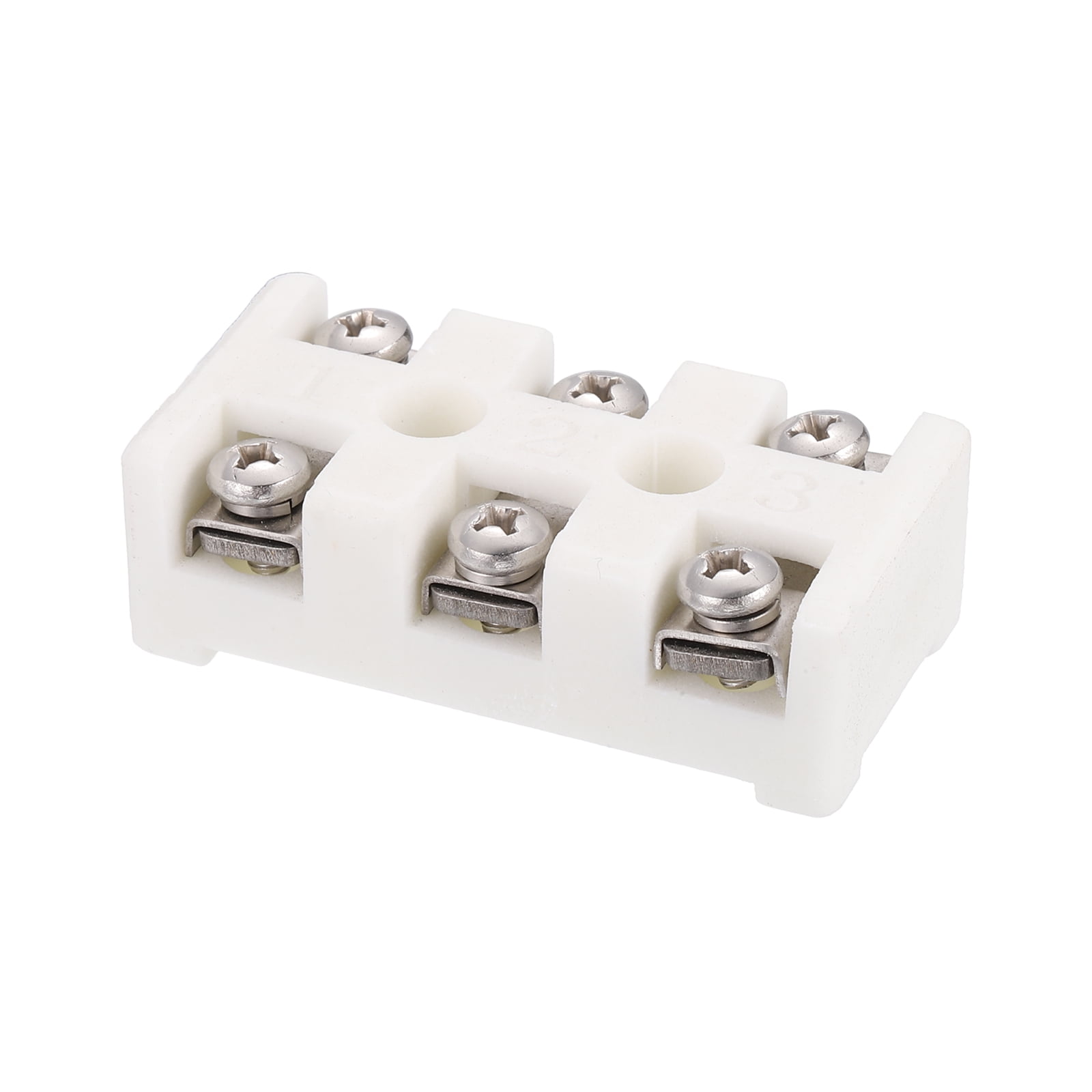 Uxcell 3 Way Ceramics Terminal Blocks, 30A 110V-600V High Temp ...