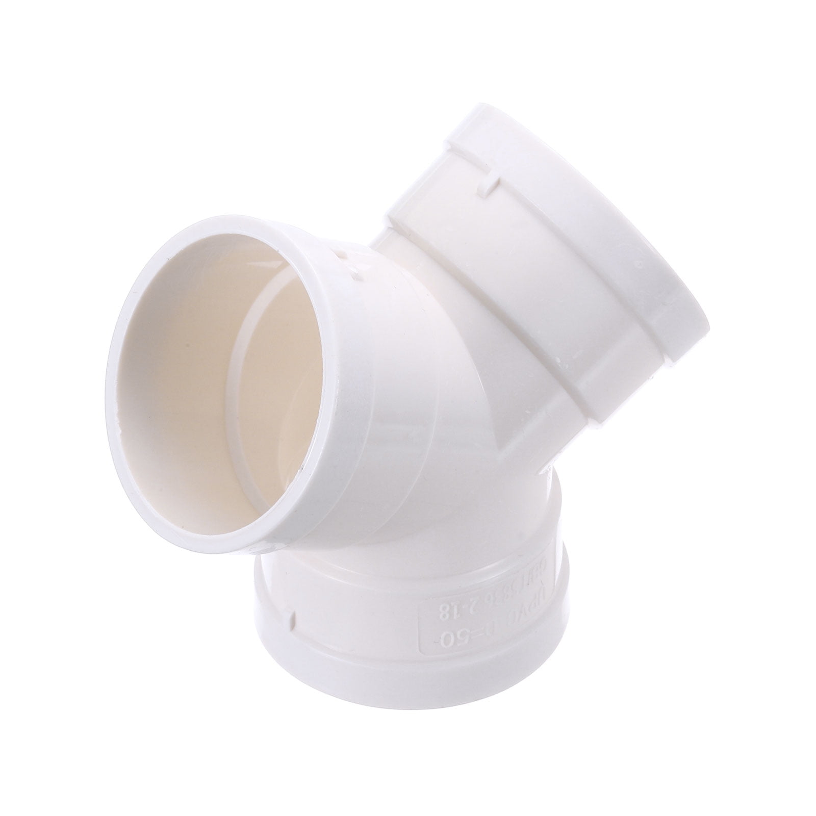 3 Way Duct Splitter, 2"x2"x2" (Socket x Socket x Socket) PVC Y Shape ...