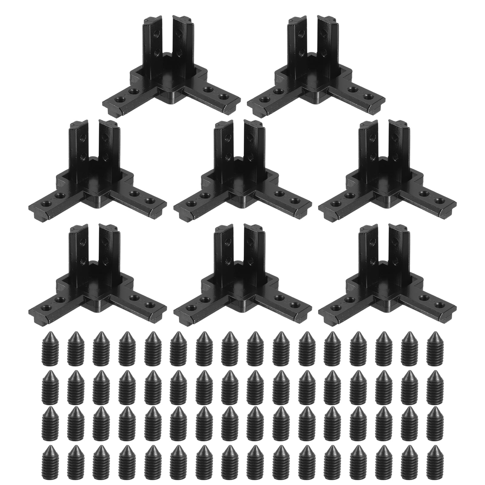 Uxcell 3-Way End Corner Brackets, 8Set L Type Interior Joint Connectors ... Uxcell 3-Way End Corner Brackets, 8Set L Type Interior Joint Connectors ...