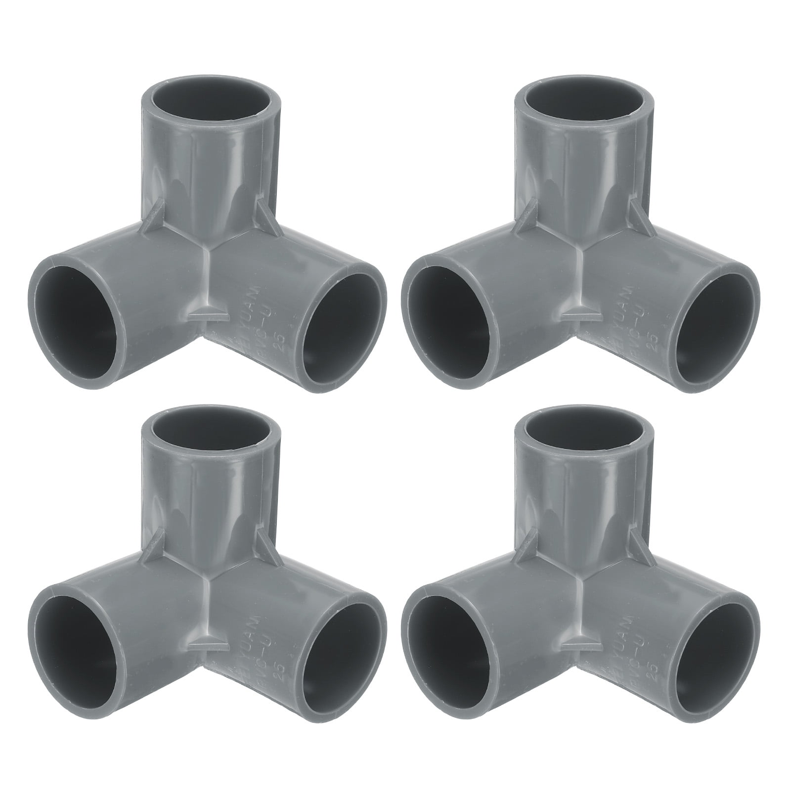 Uxcell 3 Way PVC Pipe Fittings, 3/4 Inch Furniture Grade Elbow Pipe ...