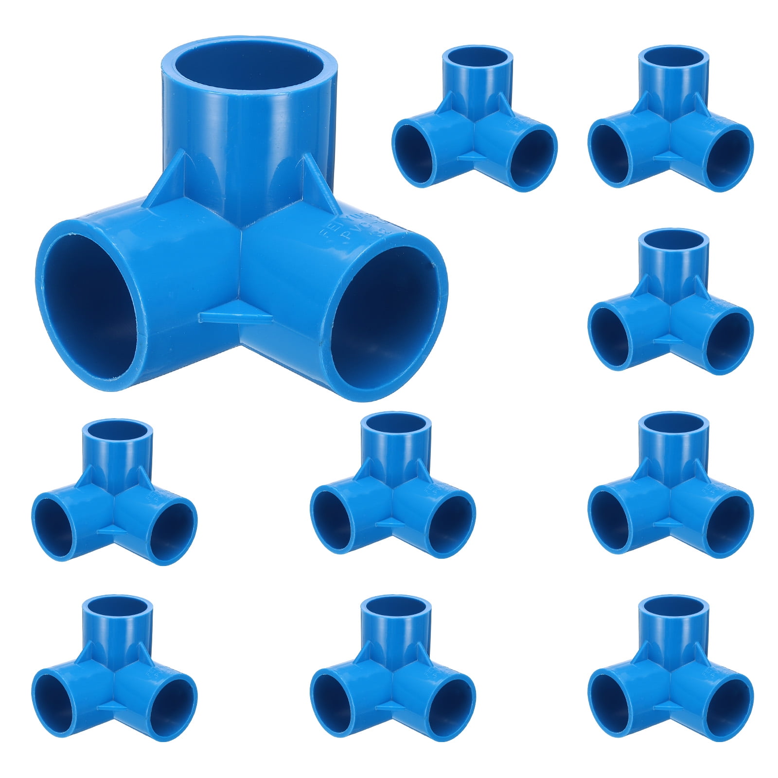 Uxcell 3 Way PVC Pipe Fittings, 1 Inch Furniture Grade Elbow Pipe ...