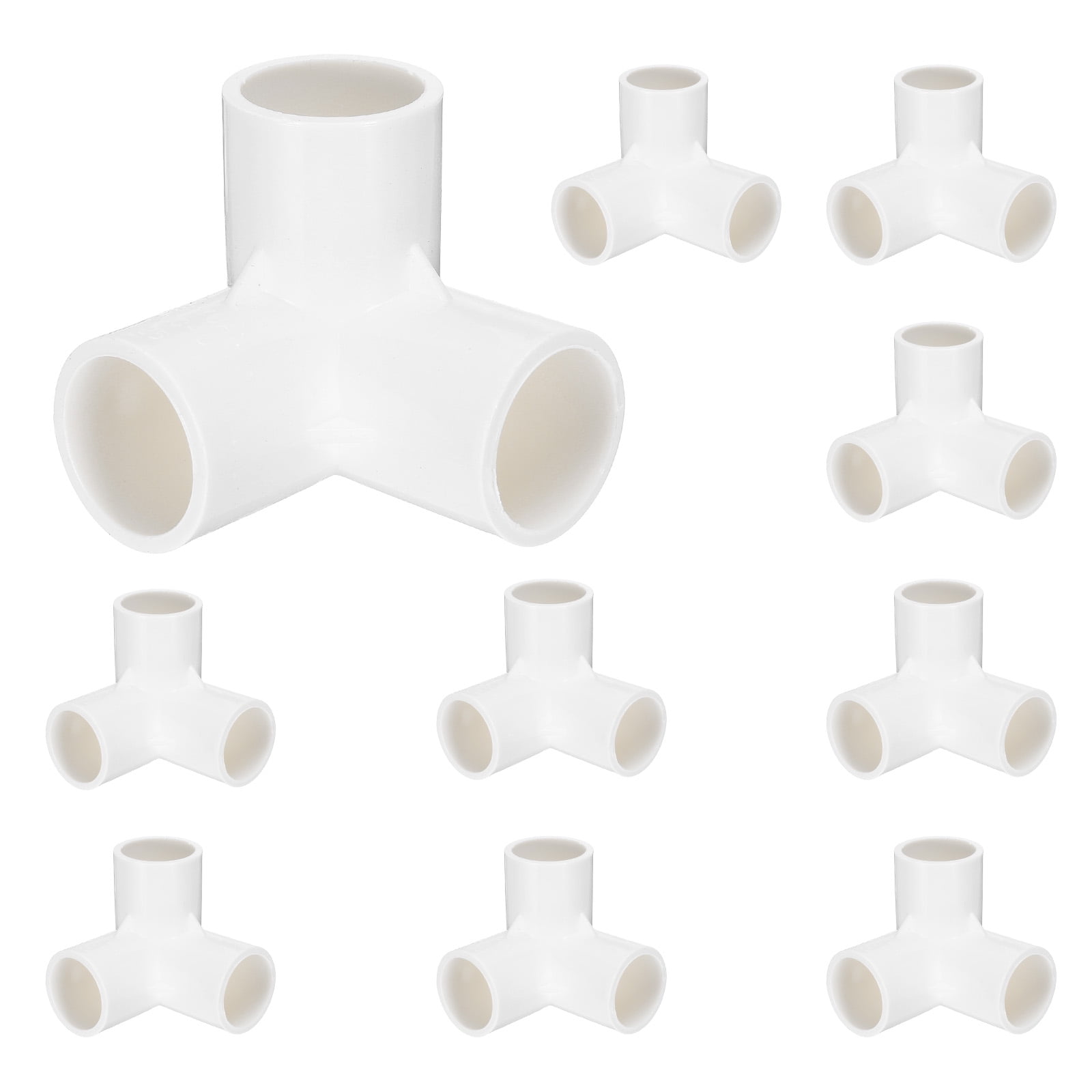 Uxcell 3 Way PVC Pipe Fittings, 3/4 Inch Furniture Grade Elbow Pipe ...