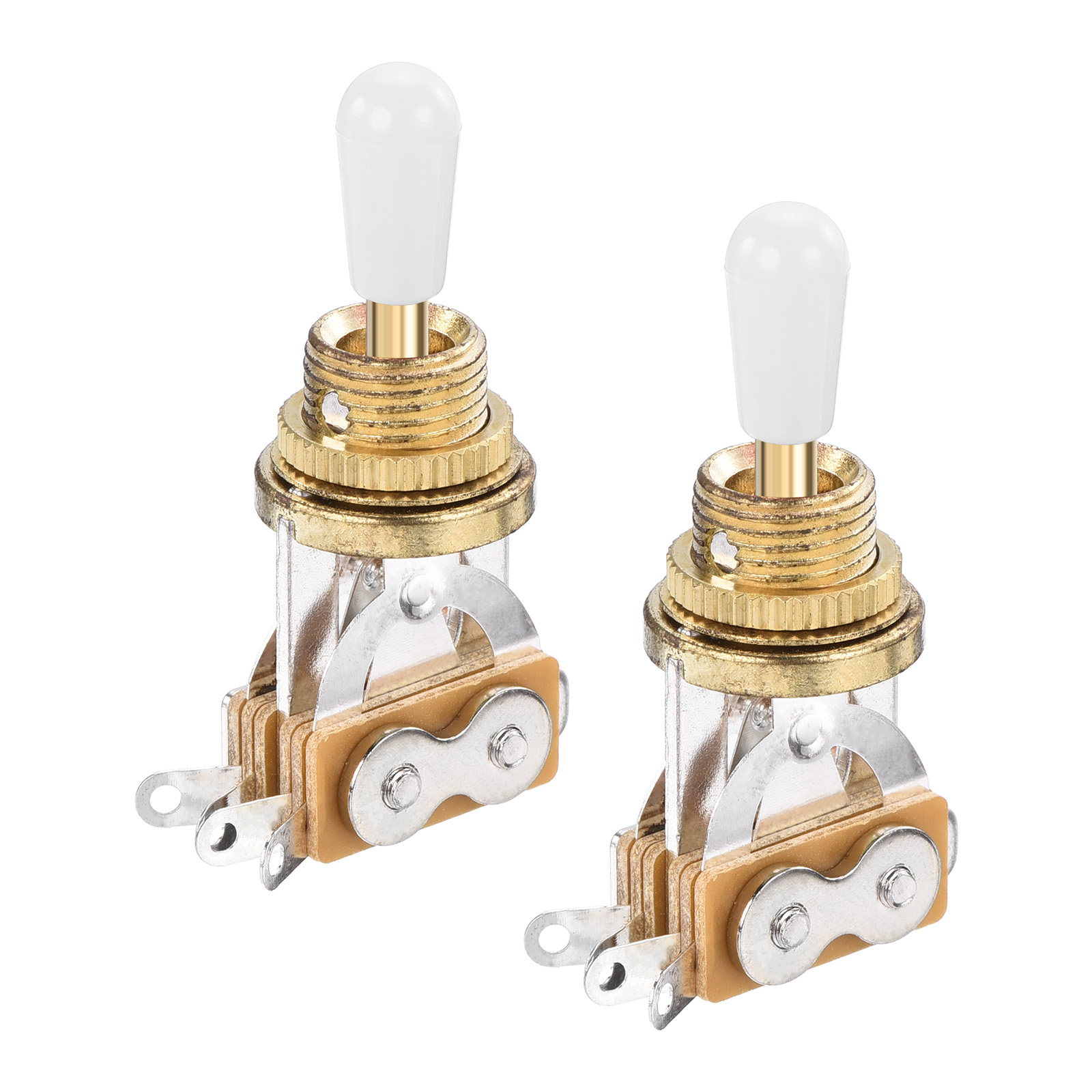 Uxcell 3 Way Short Straight Guitar Toggle Switch Pickup Selector Gold ...