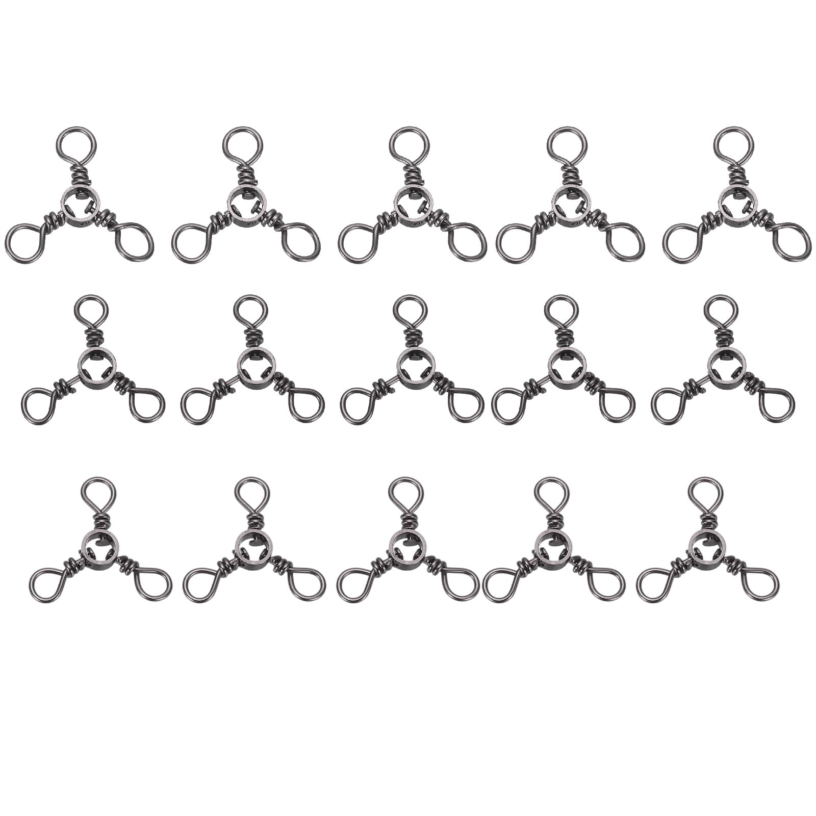 Uxcell 3 Way Swivel Fishing Tackle#4/#5/#6, Stainless Steel Cross Line ...