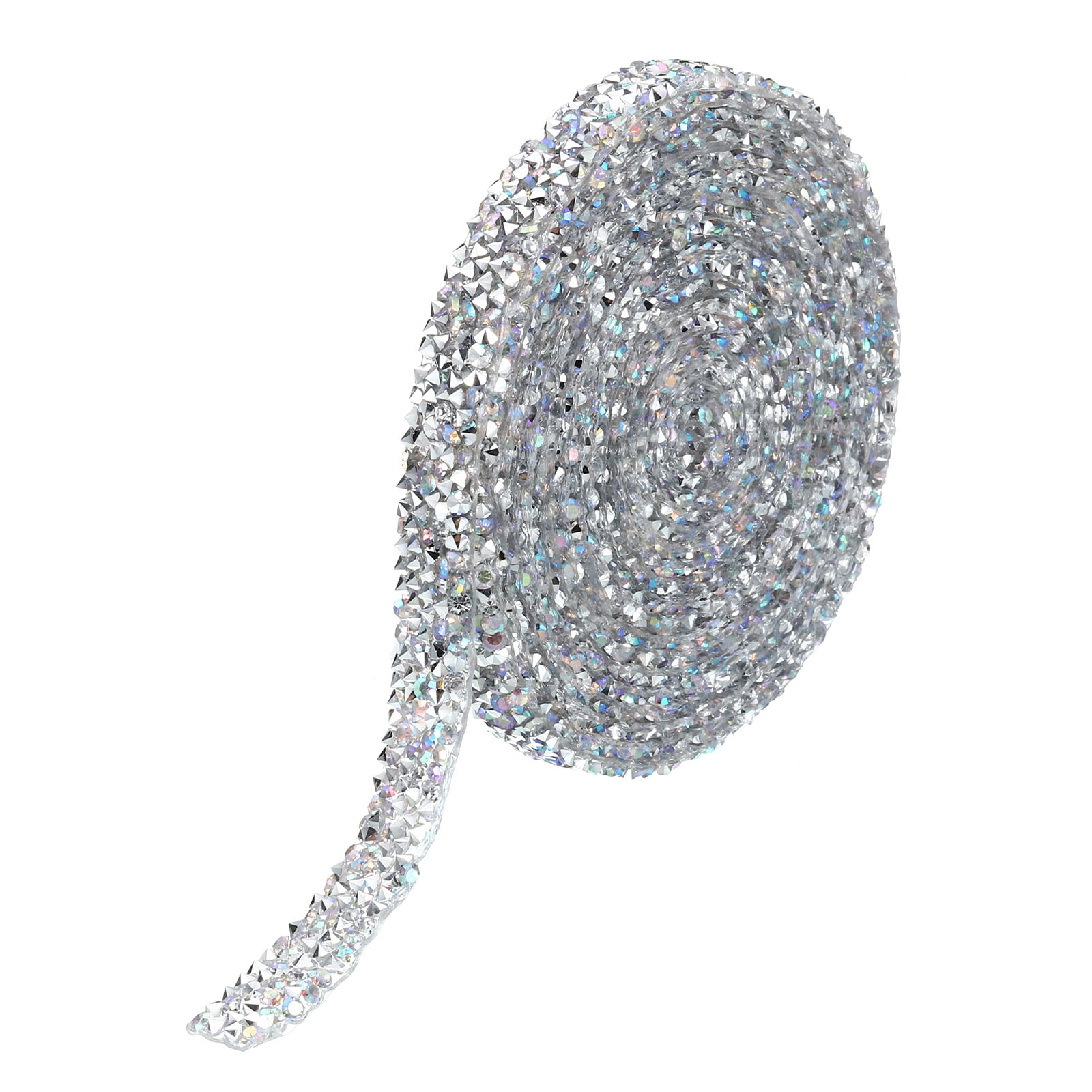 Uxcell 3 Yards Resin Rhinestone Ribbon 10mm Crystal Rhinestone Strips ...