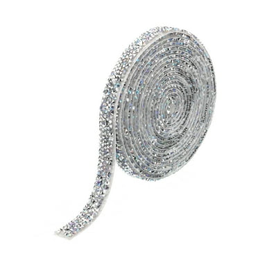 1.1Yard Crystal Rhinestones Trim 0.6 Pink Hotfix Ribbon Artificial ...