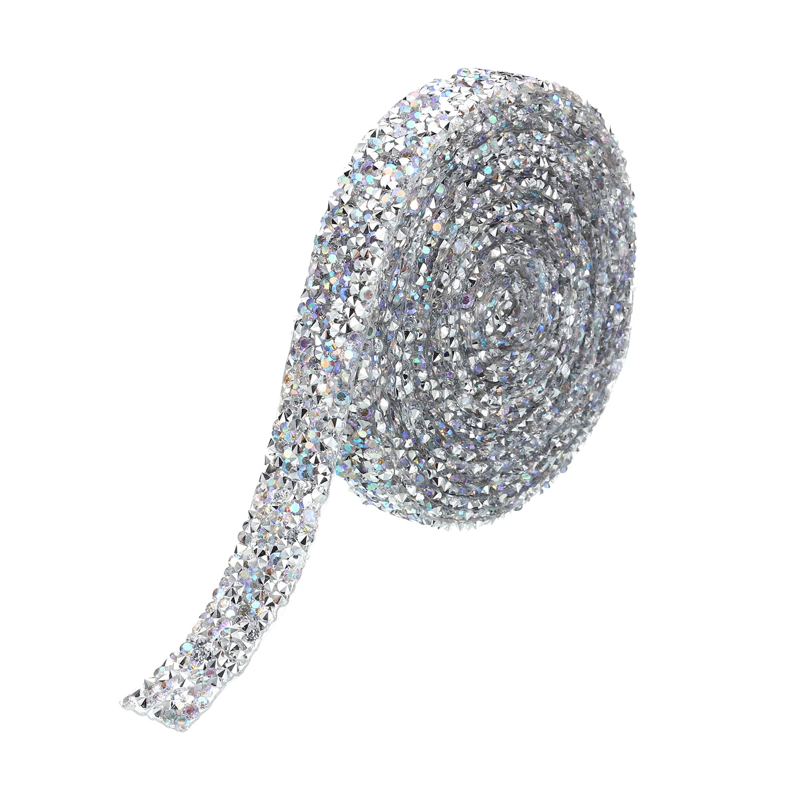 Uxcell 3 Yards Resin Rhinestone Ribbon 15mm Crystal Rhinestone Strips ...