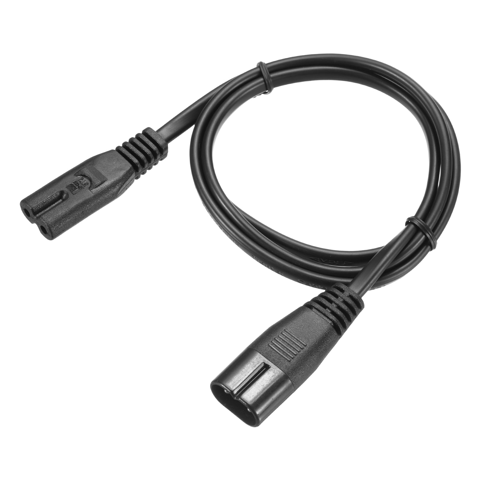 Uxcell 3 ft IEC 60320 C8 to 2 IEC 60320 C7 Power Cord, 250V 2.5A C8 to ...