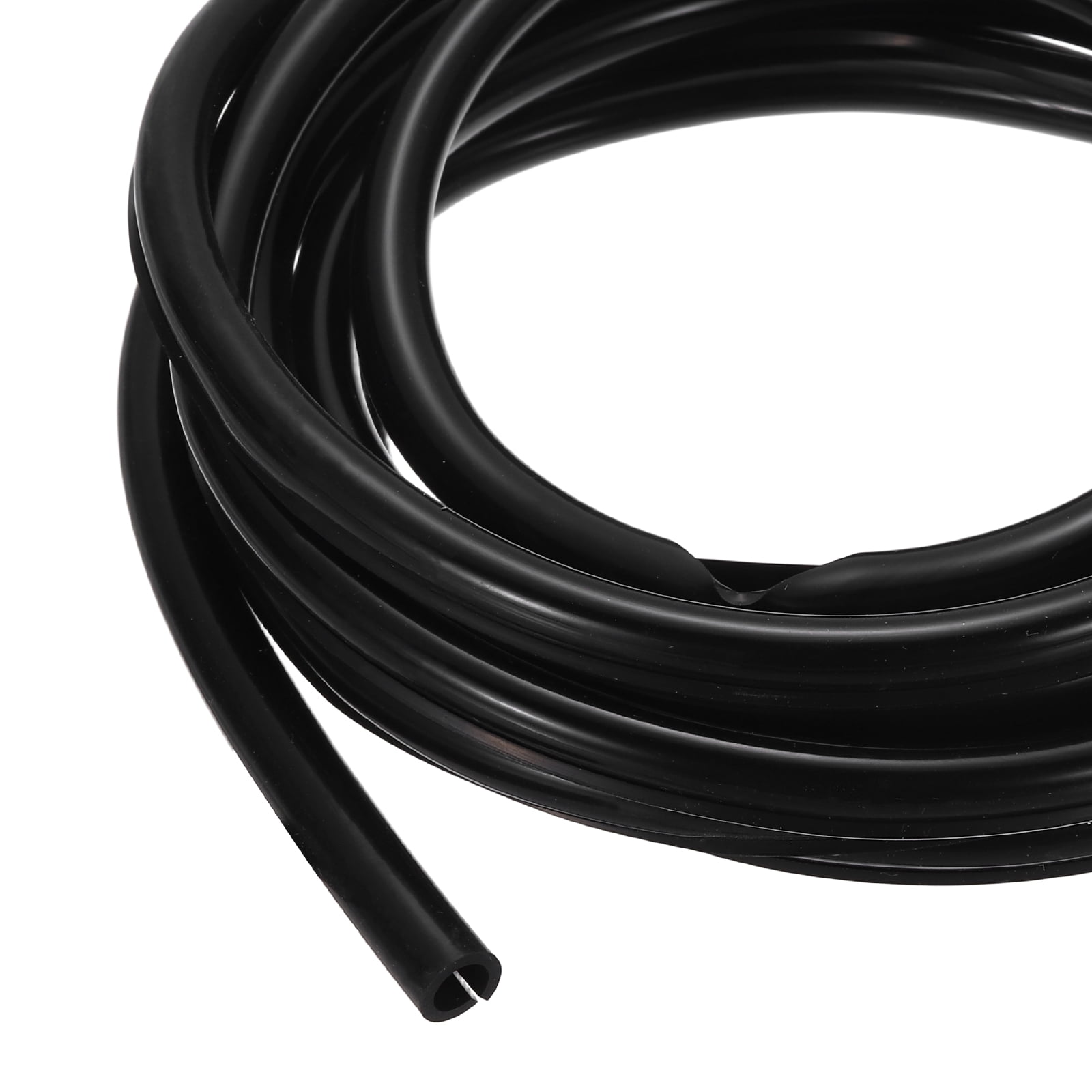 Uxcell 3 m Silicone Cable Sleeve Tubing, 6mm Black Silicone Tube Cord ...