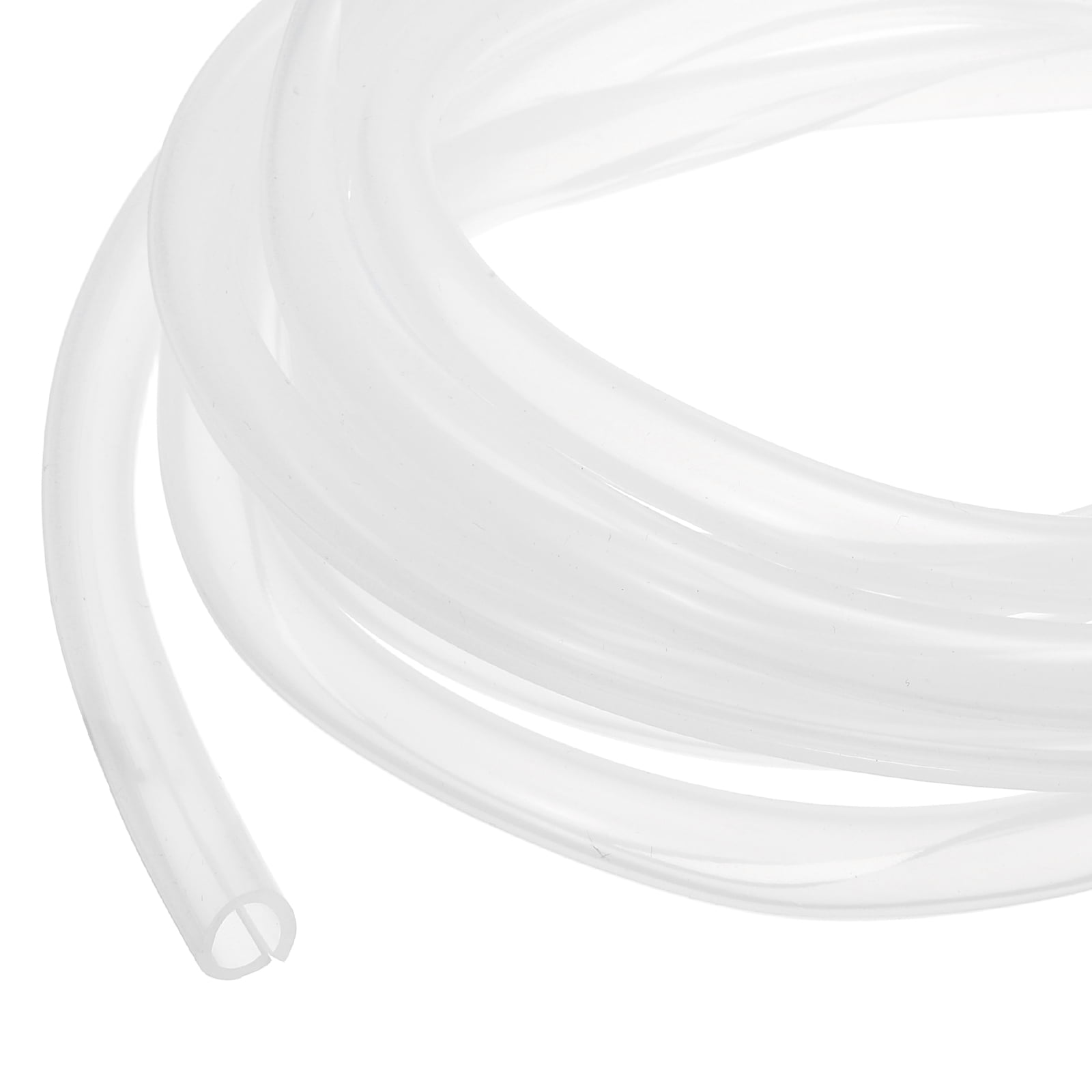 Uxcell 3 m Silicone Cable Sleeve Tubing, 8mm Clear Silicone Tube Cord ...
