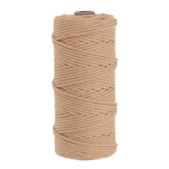 Uxcell 3 mm x 109 Yard Macrame Cord Soft Cotton Colored Macrame Crafts ...