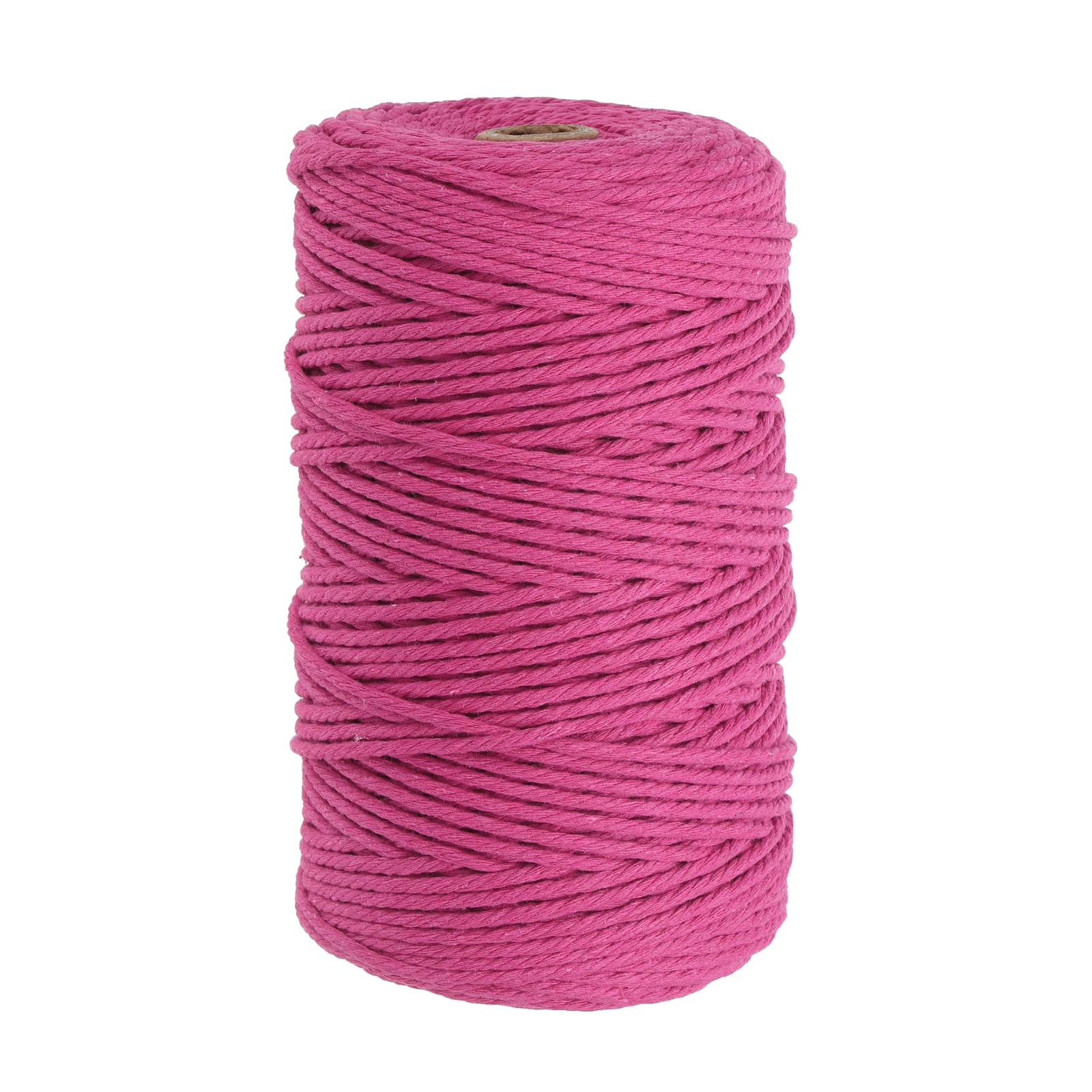 Uxcell 3 mm x 218 Yard Macrame Cord Soft Cotton Colored Macrame Crafts ...