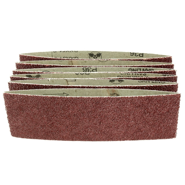 Uxcell 3" x 18" 36 Grit Lapped Joint Aluminum Oxide Sanding Belts 6 ...