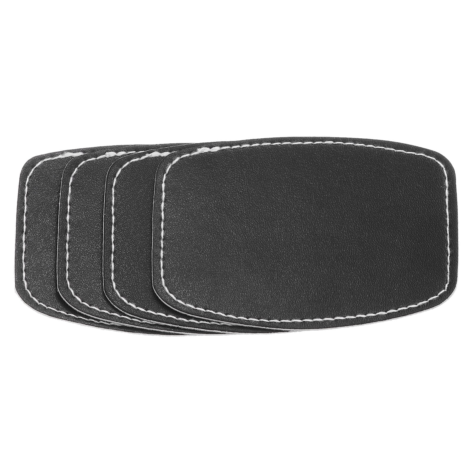 Uxcell 3" x 2" PU Leather Hat Patches, 40 Pcs Bulge, Black - Walmart.com