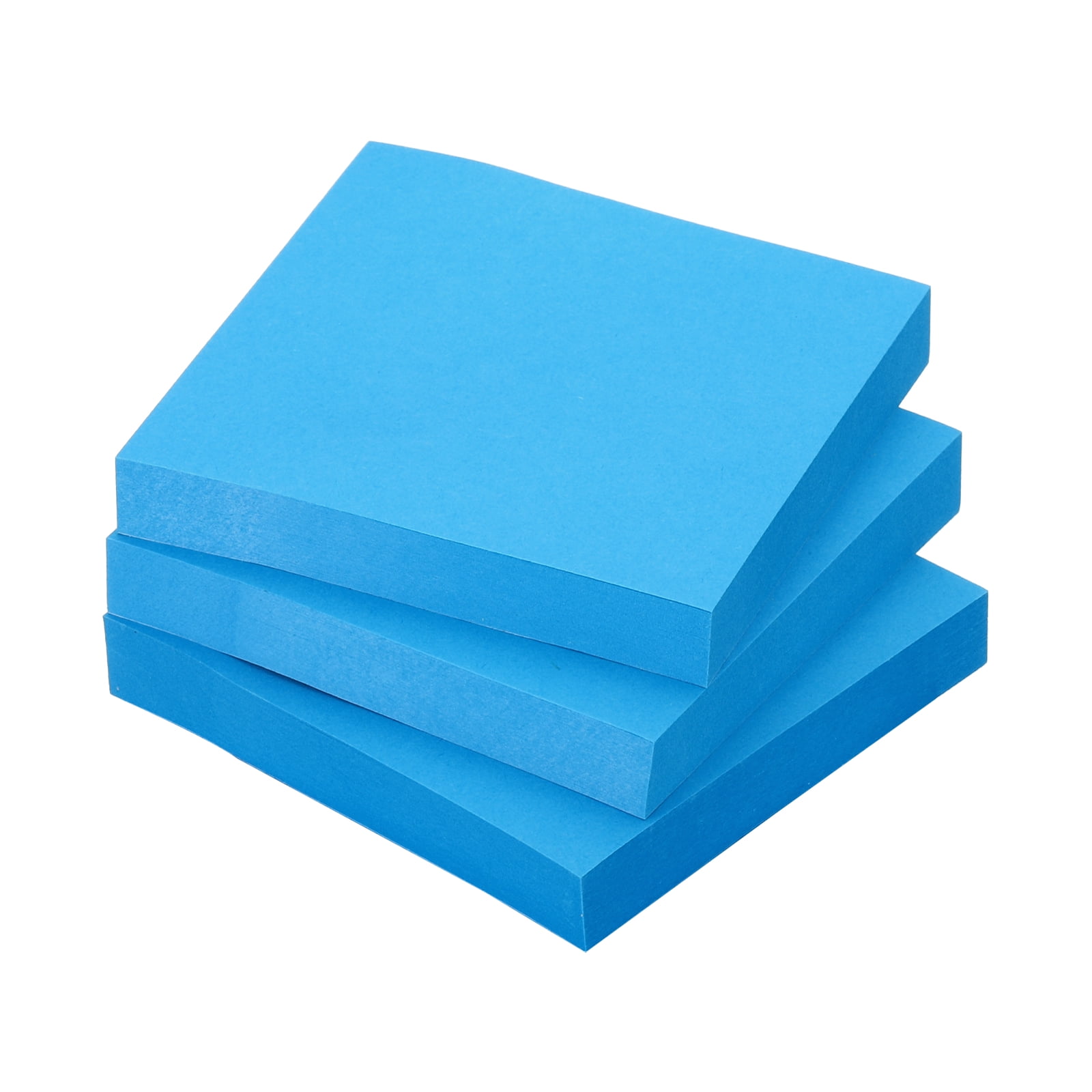 Uxcell 3" x 3" Fluorescent Sticky Notes, Self-Stick Note Pads 100 ...