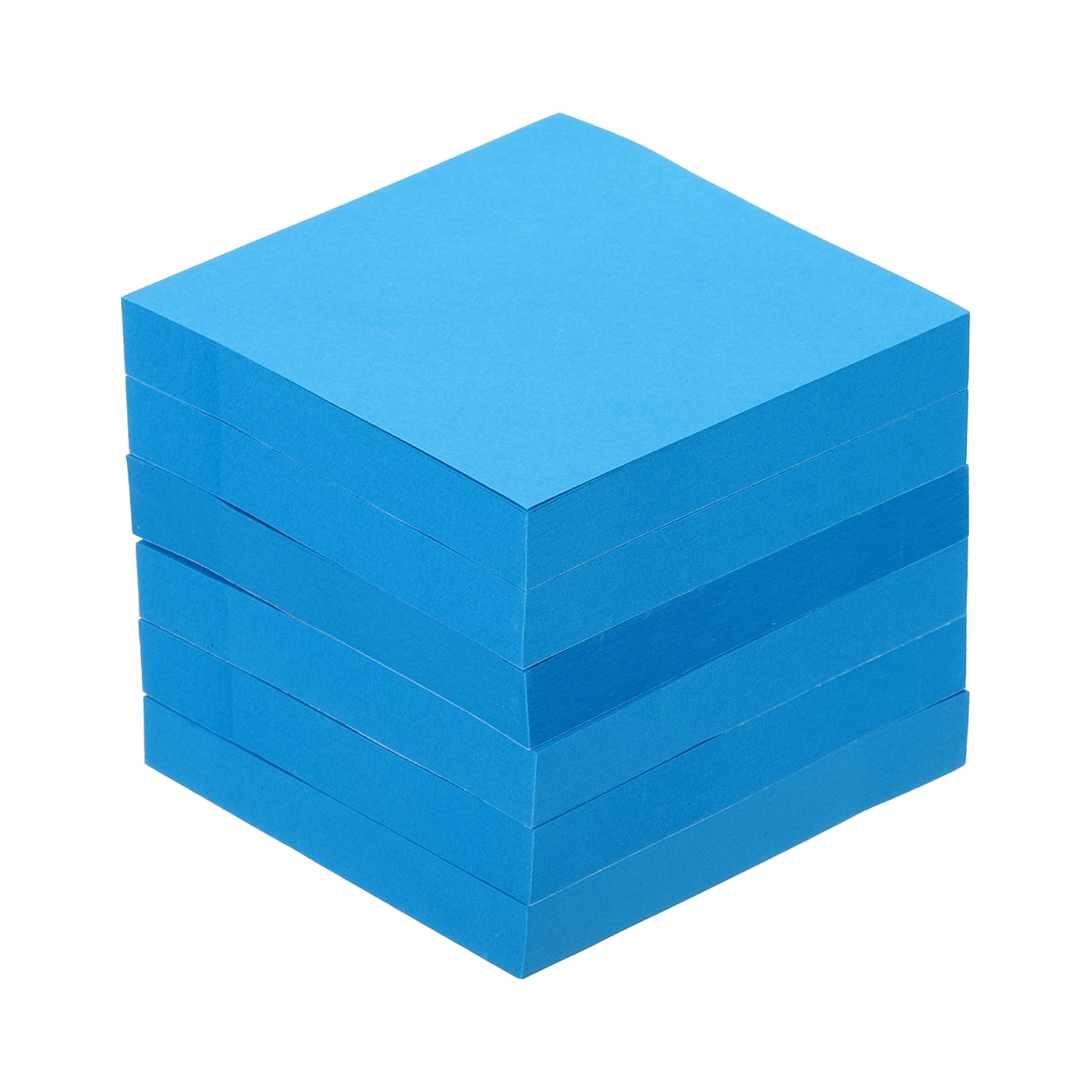 Uxcell 3" x 3" Fluorescent Sticky Notes, Self-Stick Note Pads 100 ...