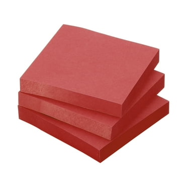 8 Pack Bright Red Sticky Notes 3x3 Inch Self-Stick Note Pads for Home ...