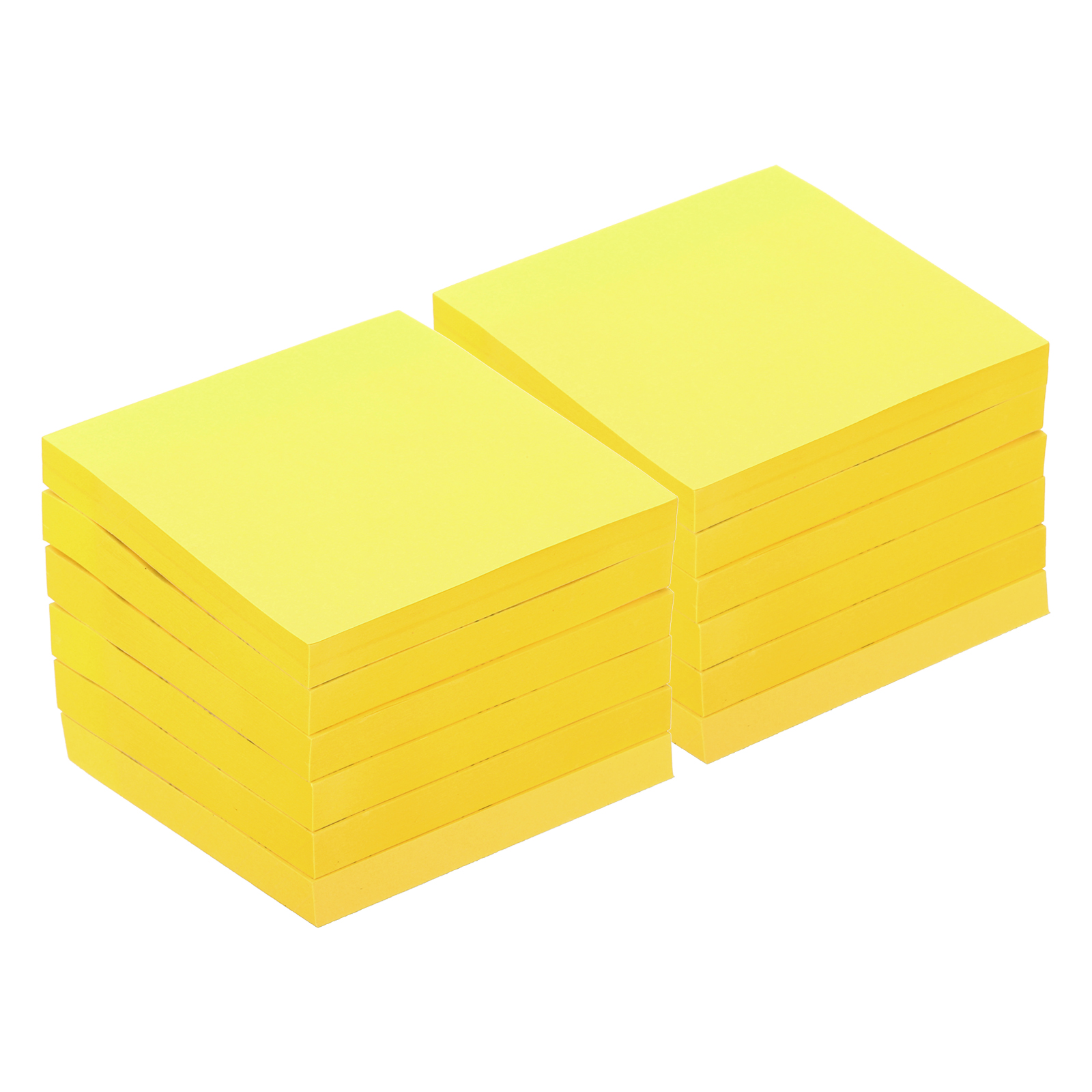 Uxcell 3" x 3" Fluorescent Sticky Notes, Self-Stick Note Pads 100 ...